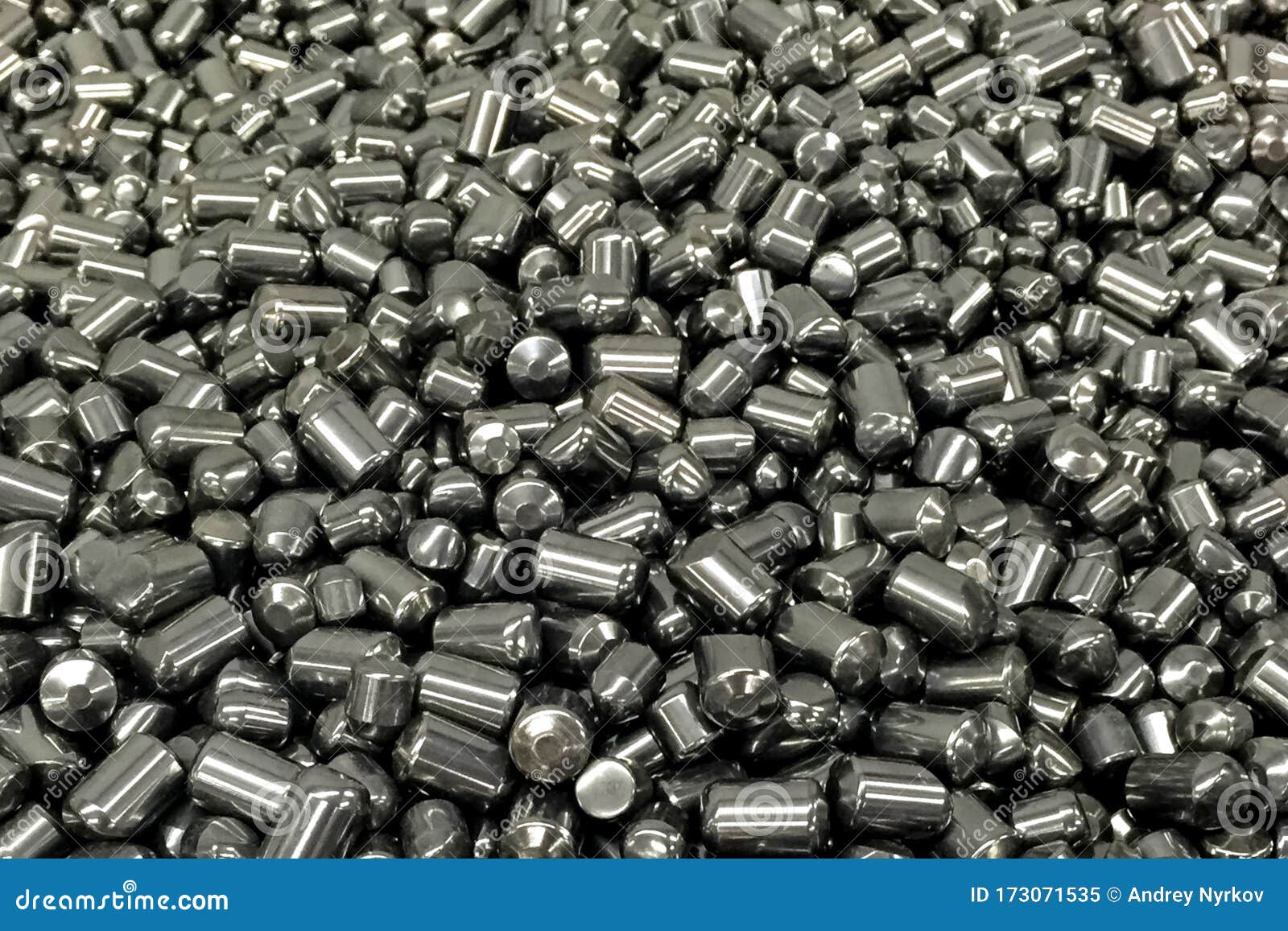 Cylinders. Ingots of Tungsten in a Pile Stock Image - Image of coarse ...