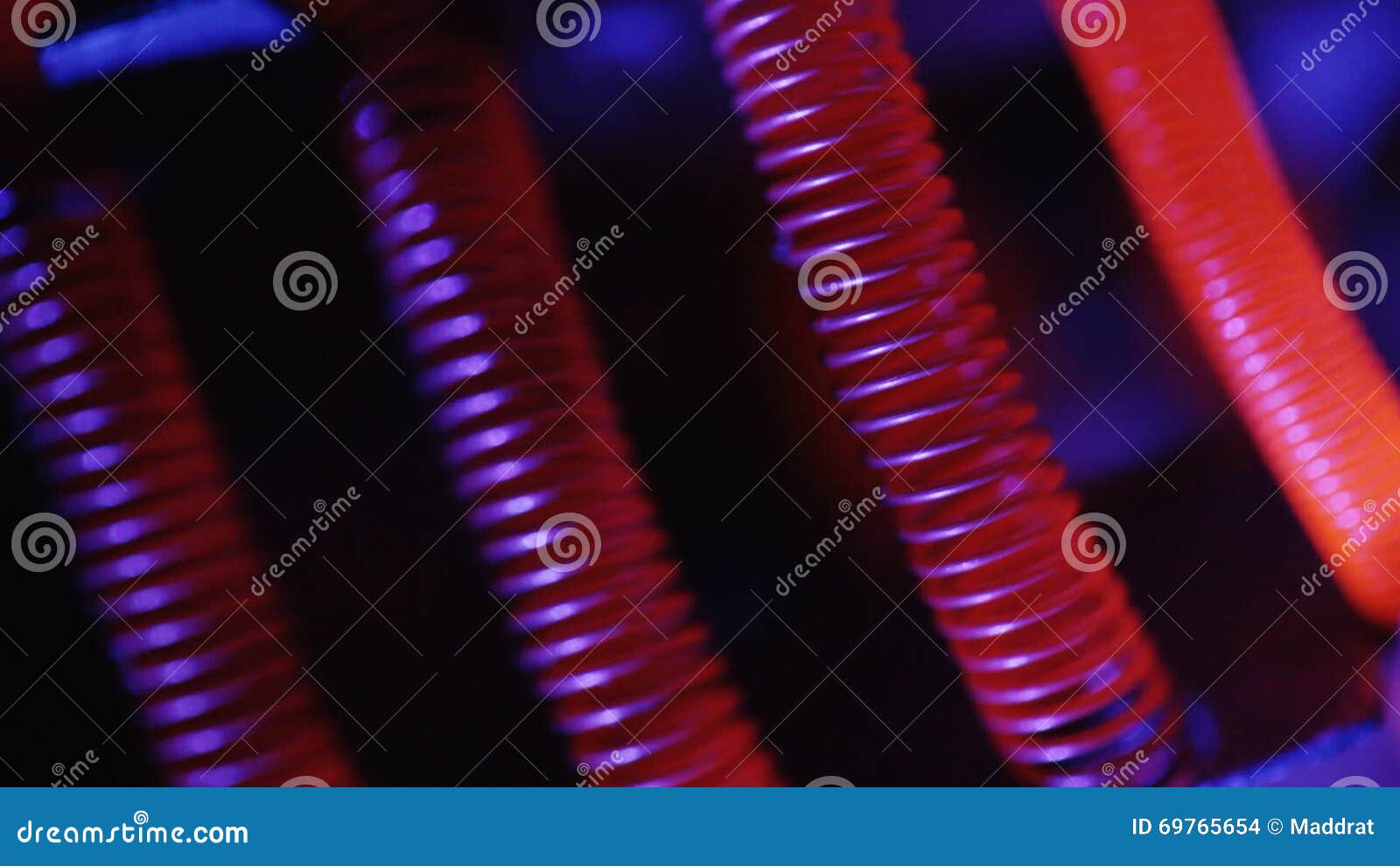 Tungsten Filament of Electric Heater Stock Footage - Video of glow ...