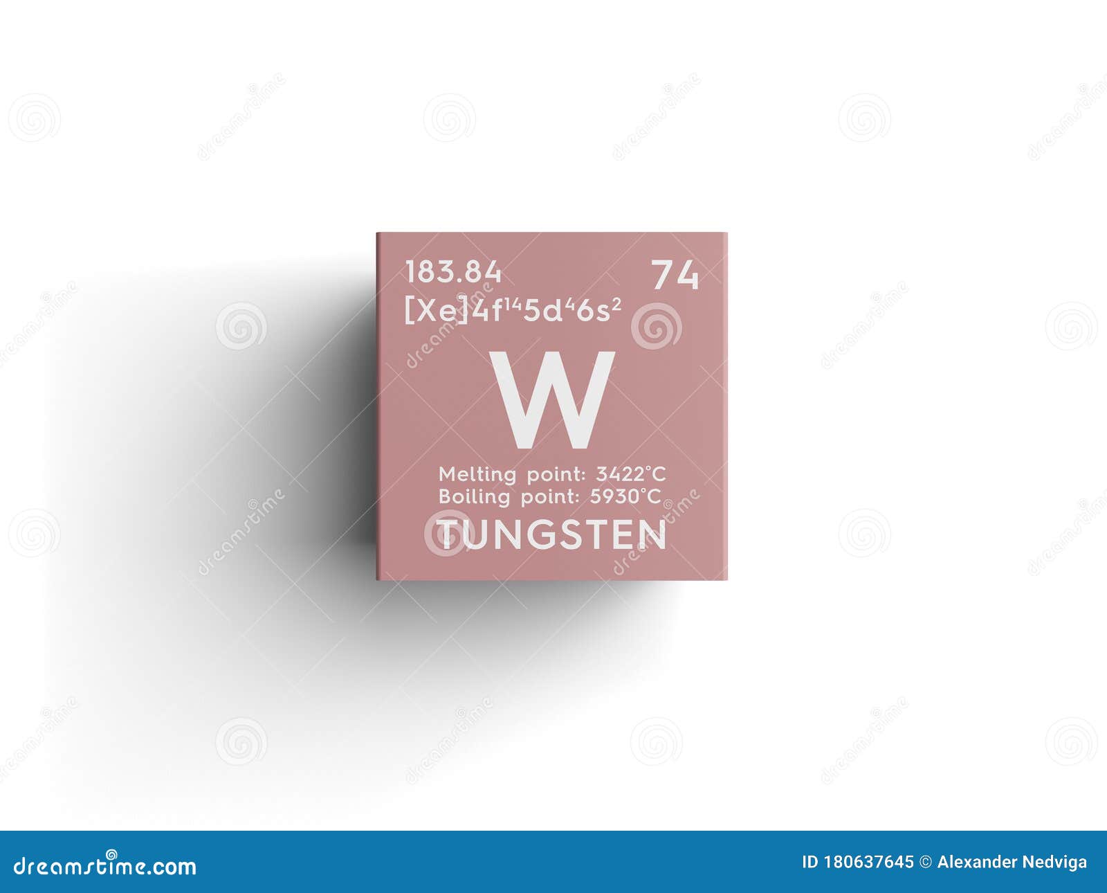 Tungsten. Transition Metals. Chemical Element of Mendeleev S Periodic ...