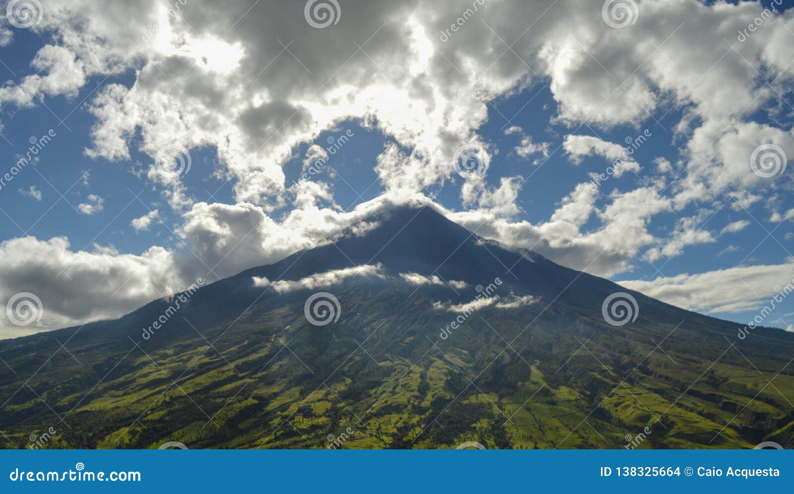 Tungurahua Volcano, 5000 Meters Stock Photo - Image of volcanic, steam ...