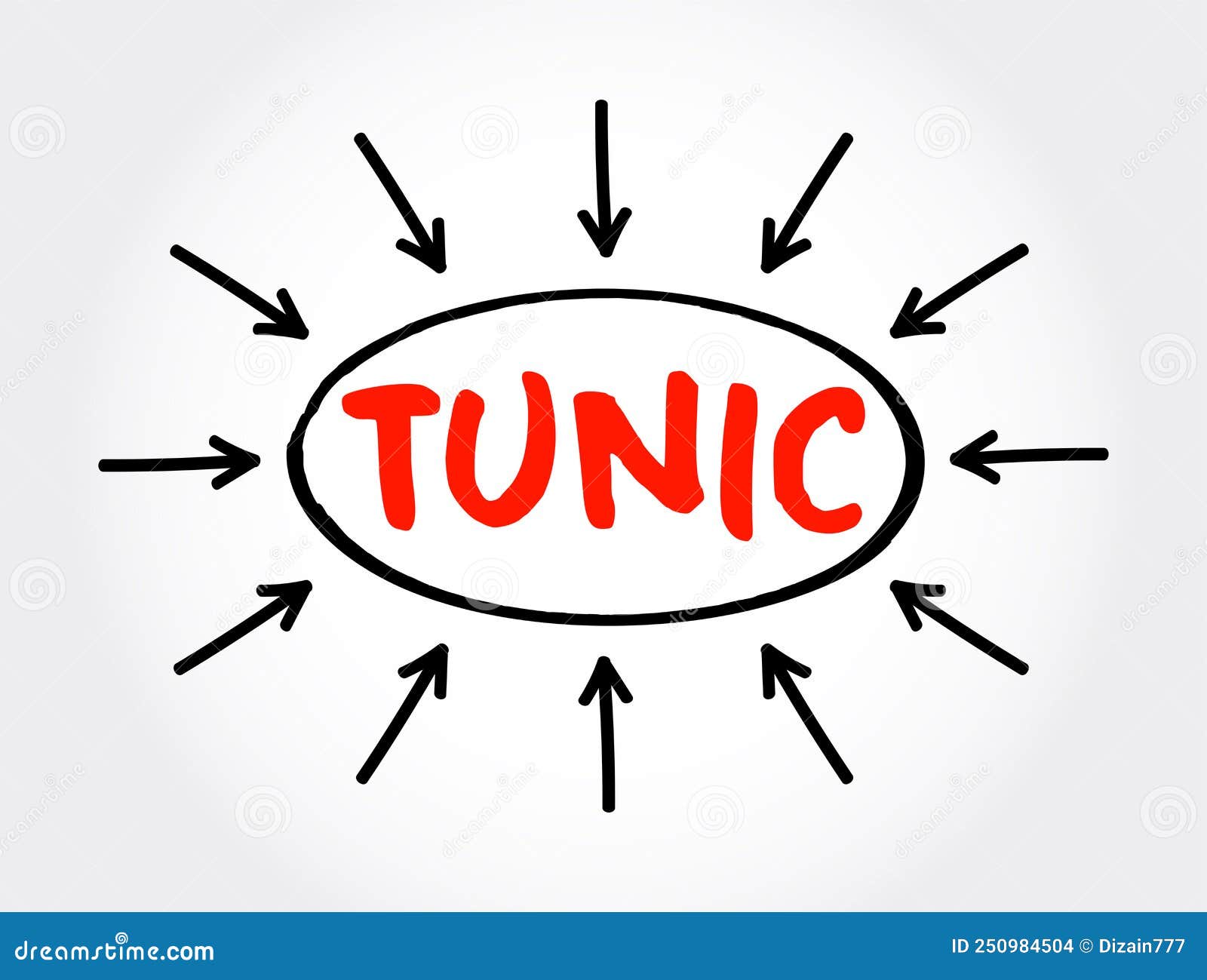 Tunic Text with Arrows, Concept for Presentations and Reports Stock ...
