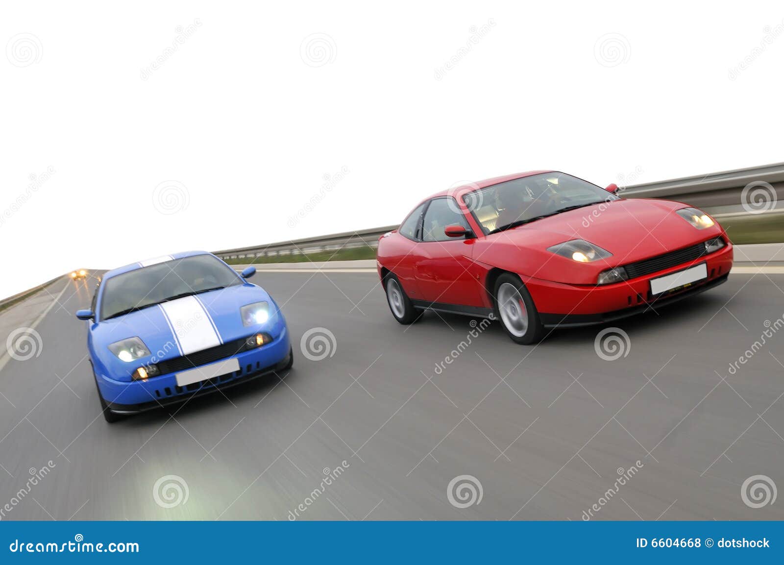 Tuning Cars Racing Down the Highway Stock Photo - Image of acceleration ...