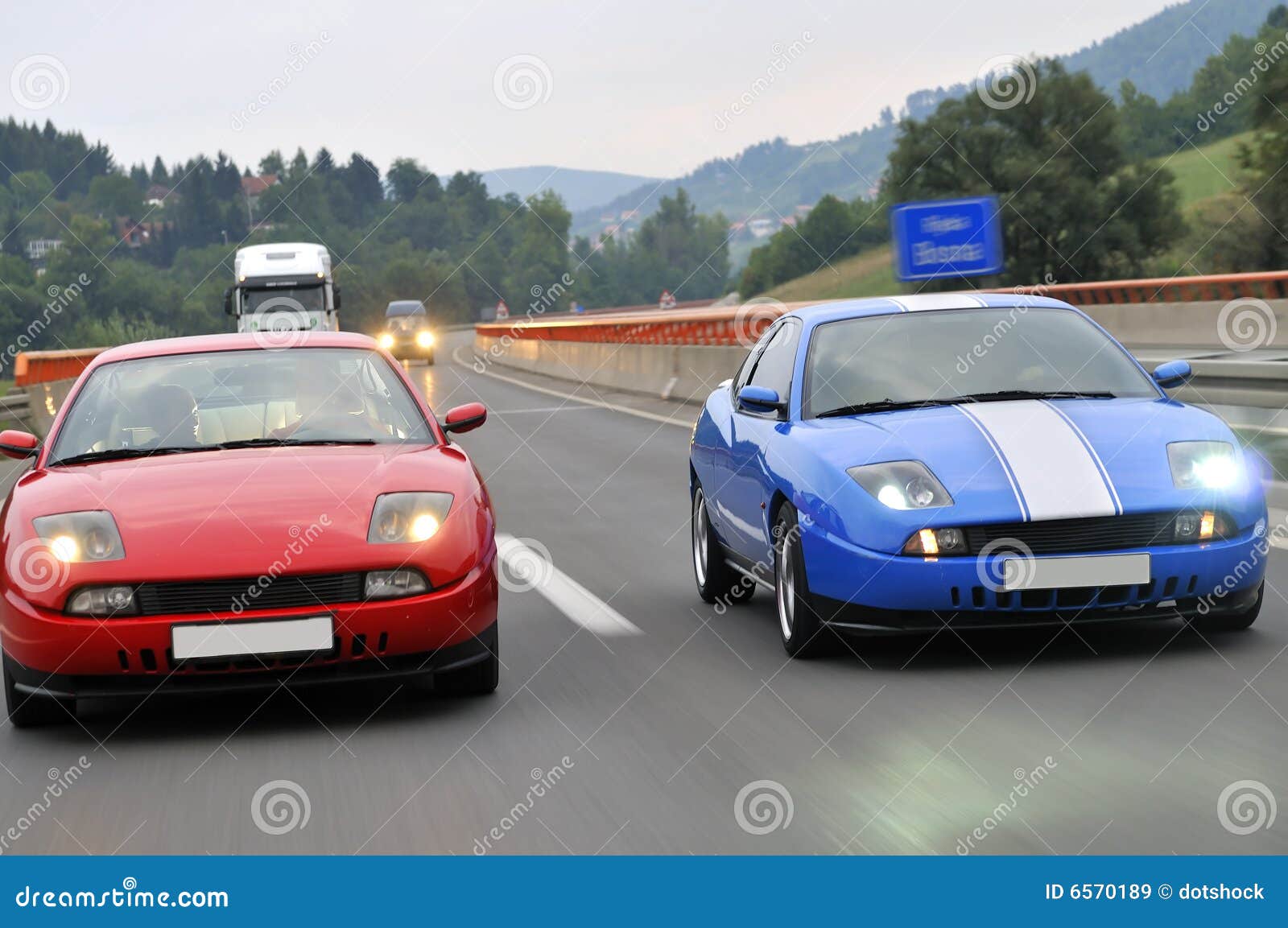 Tuning Cars Racing on Highway Stock Image - Image of motor, driver: 6570189