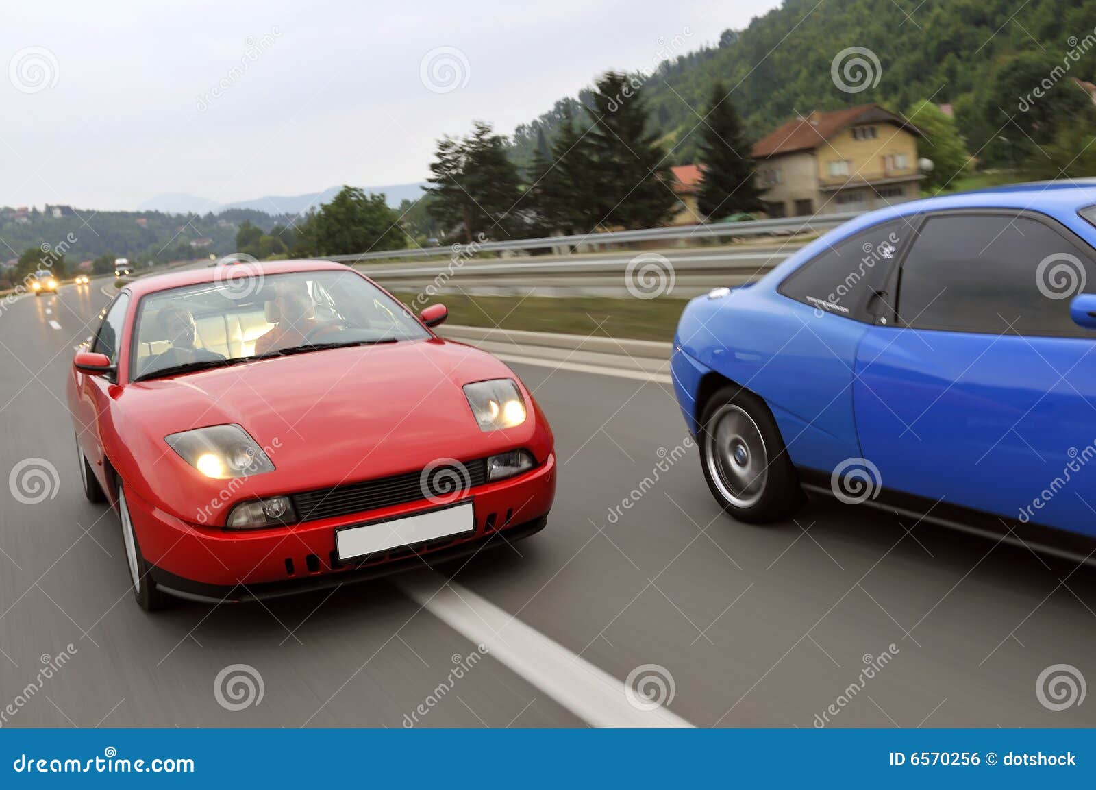 Tuning Cars Racing on Highway Stock Photo - Image of champion, dream ...