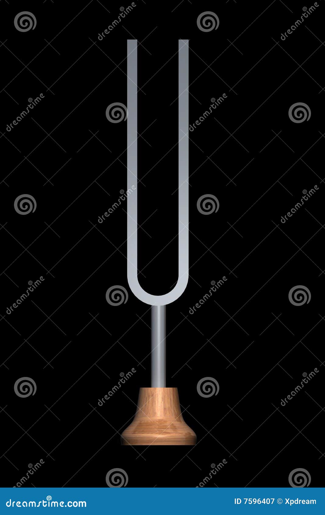Tuning fork stock illustration. Illustration of physicist - 7596407