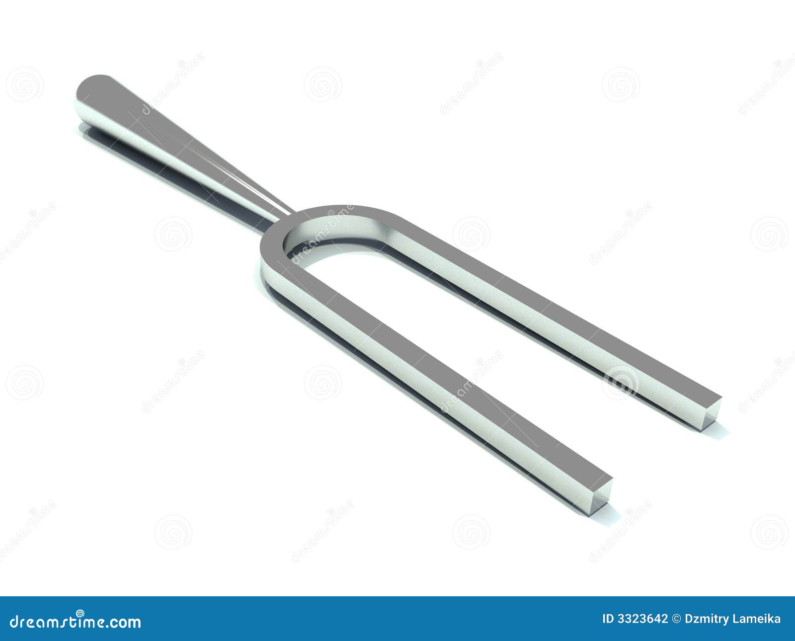 Tuning fork from steel stock illustration. Illustration of material ...