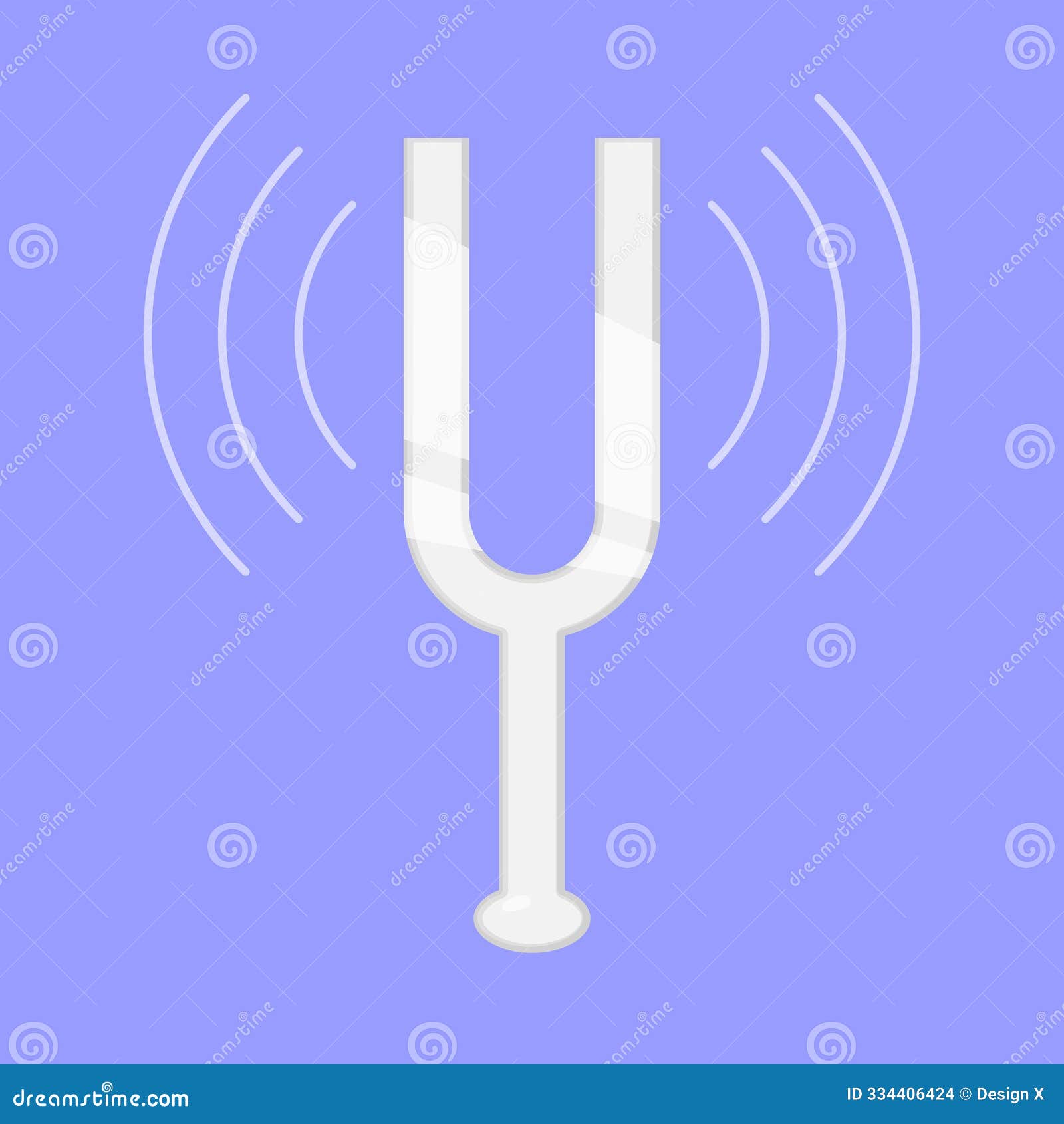 Tuning Fork Vector Icon. Tuning Fork Science Education Stock Vector ...