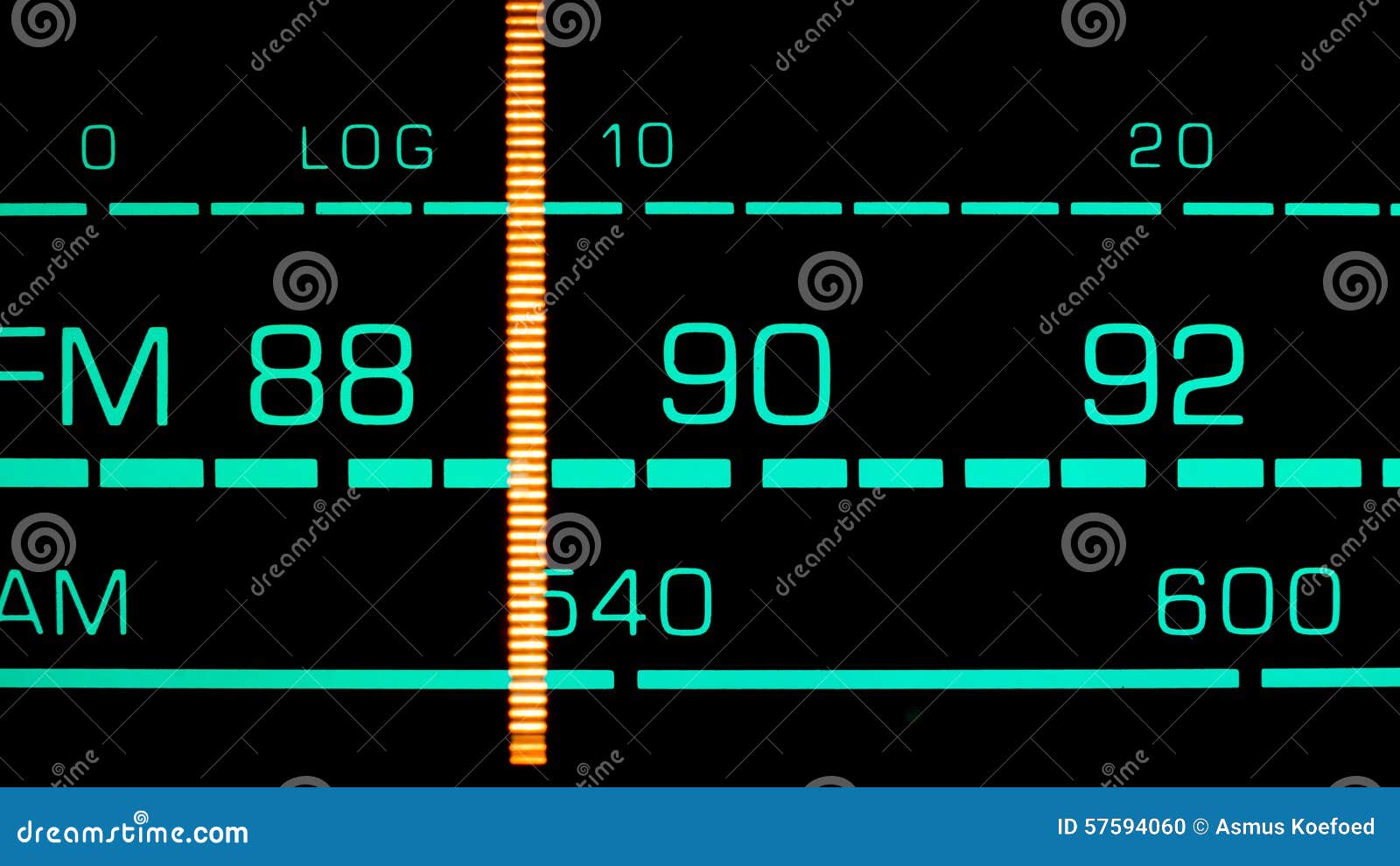 Tuning into 89 MHz FM stock photo. Image of tuner, 89fm - 57594060