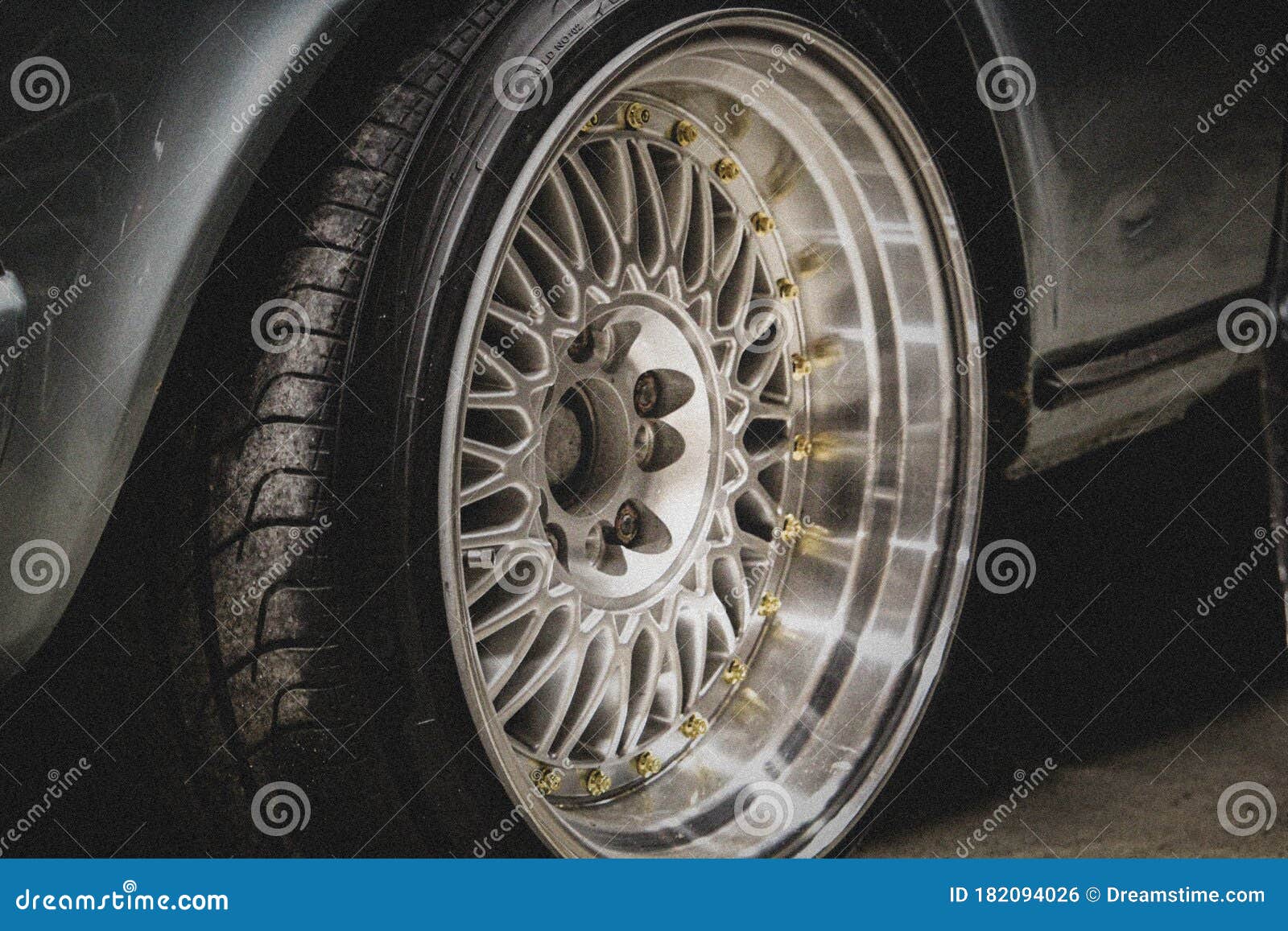 Tuning wheel stock photo. Image of tuning, volvo, rubber - 182094026