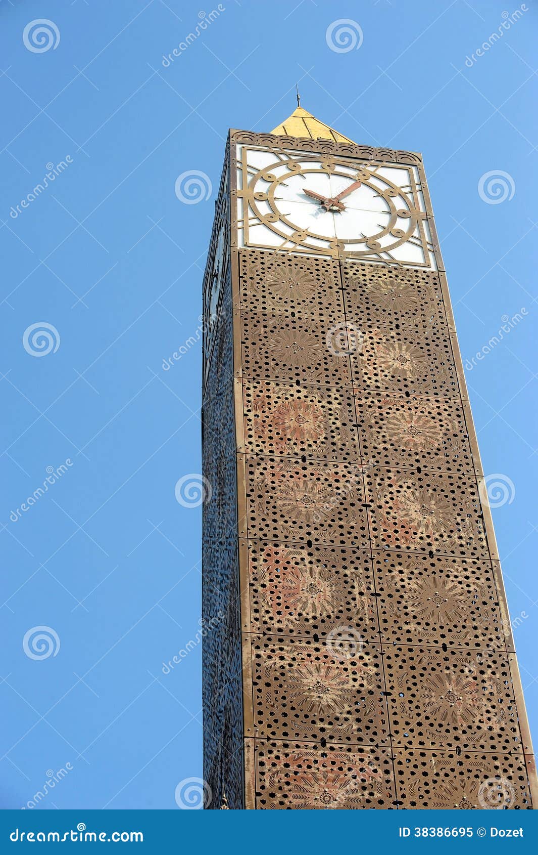 Tunis clock tower stock image. Image of landmark, symbol - 38386695