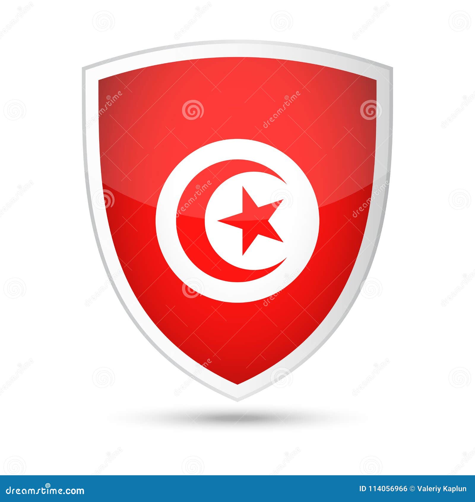 Tunisia Flag Vector Shield Icon Stock Illustration - Illustration of label, icons: 114056966