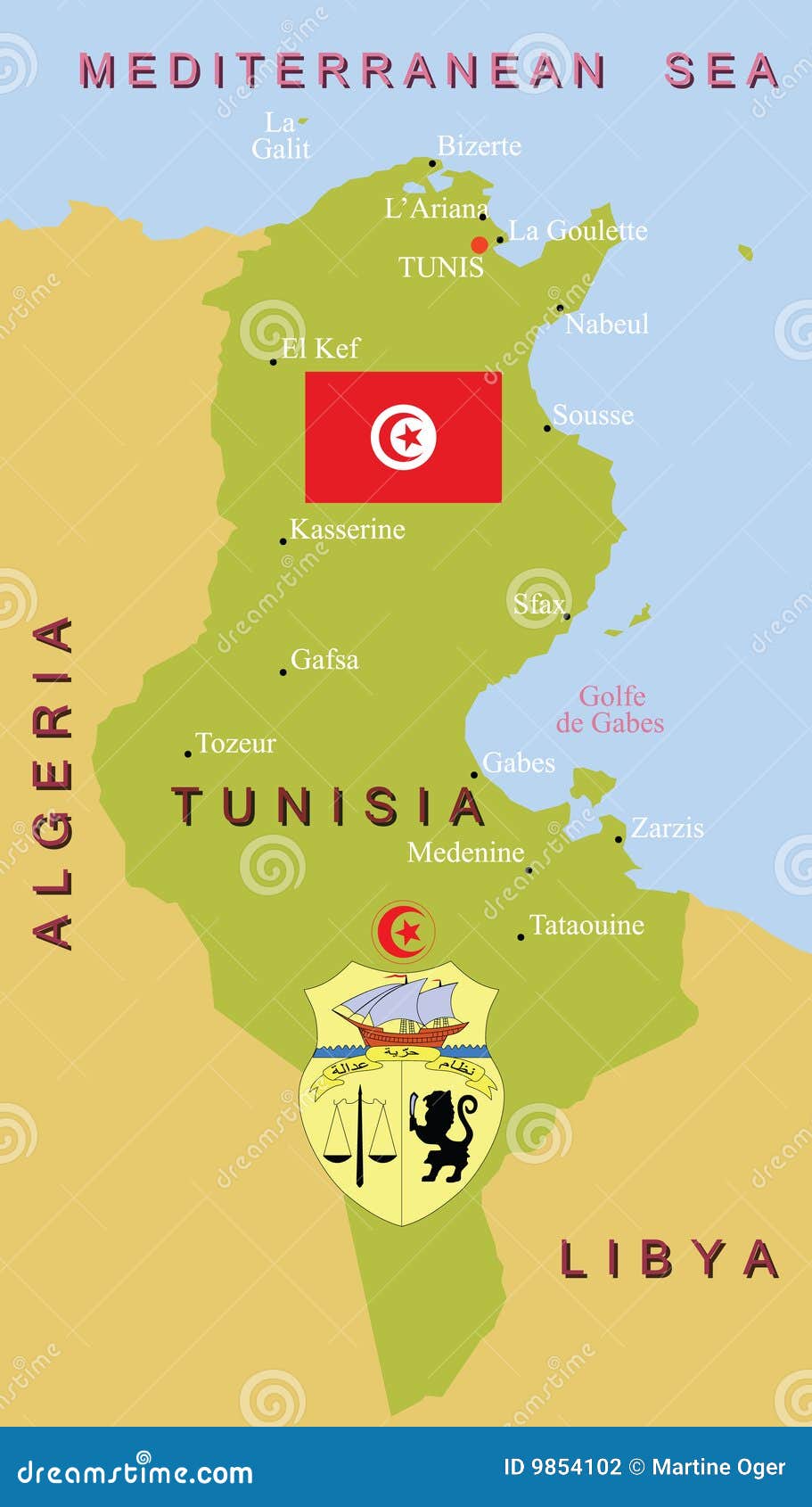 Lybia Outline Map Country Shape Vector Illustration | CartoonDealer.com ...