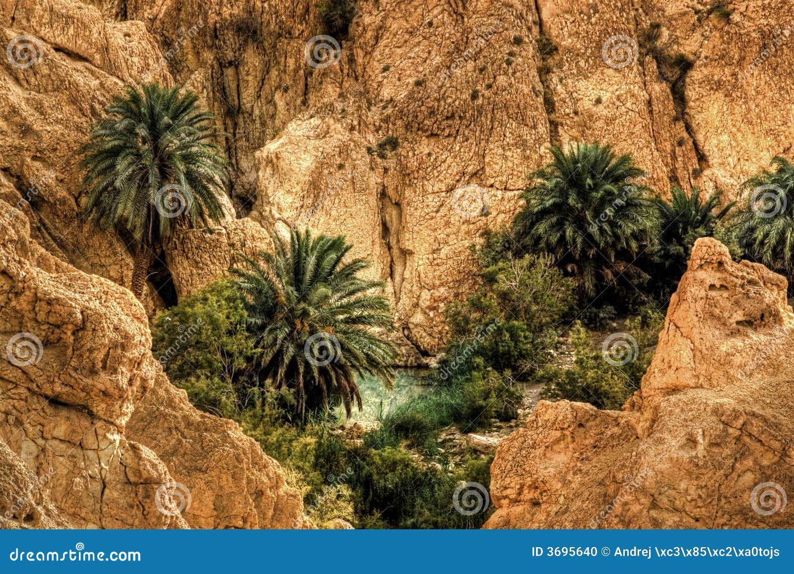 Tunisia moutain oasis stock photo. Image of clouds, tunisia - 3695640