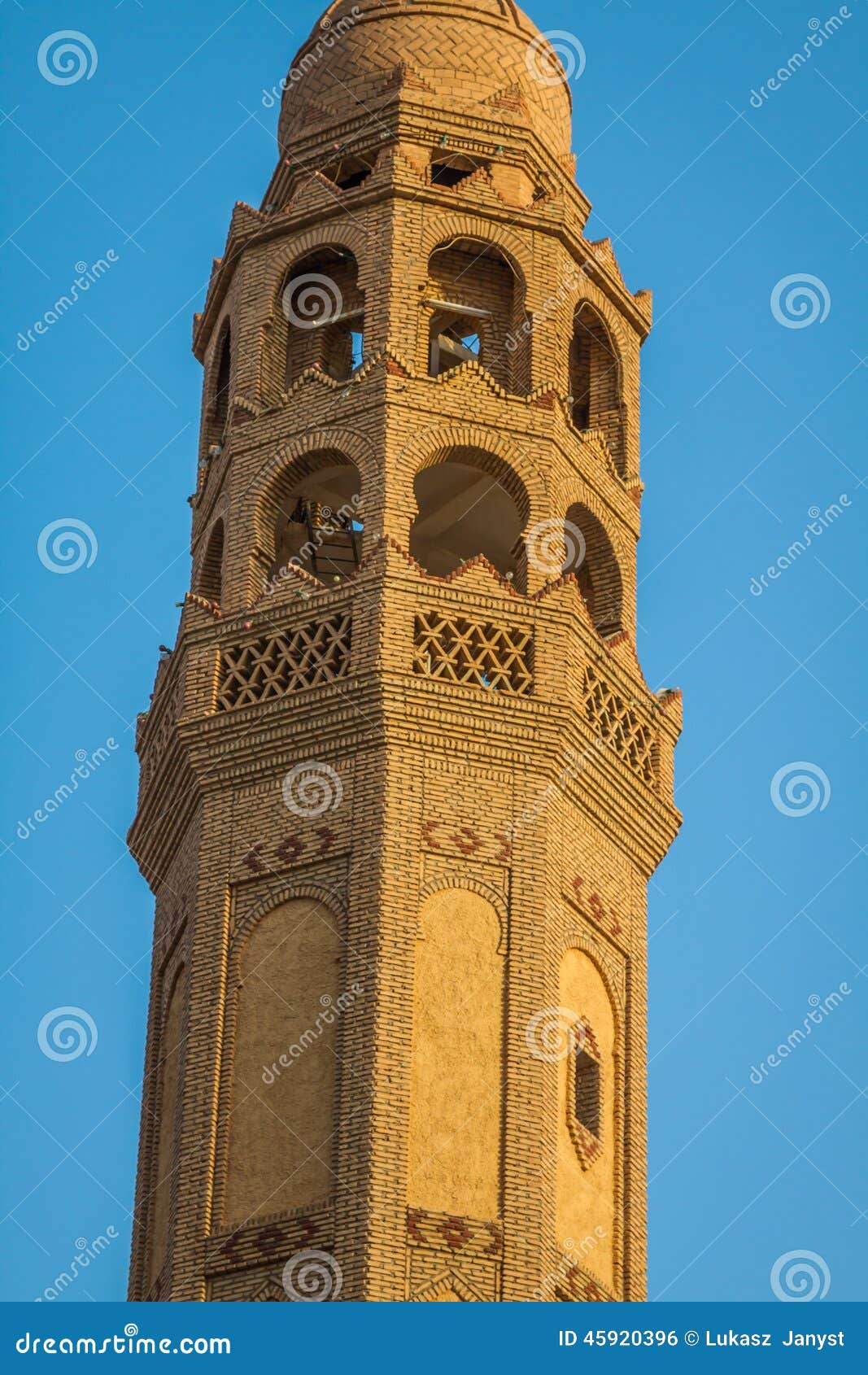 Tunisia-Tozeur mosque stock photo. Image of exotic, sousse - 45920396
