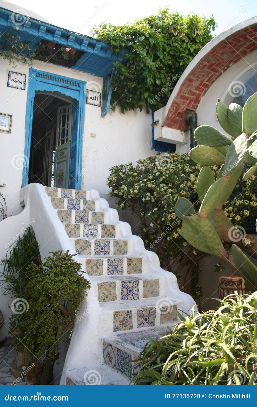 Tunisian House Entrance stock photo. Image of village - 27135720