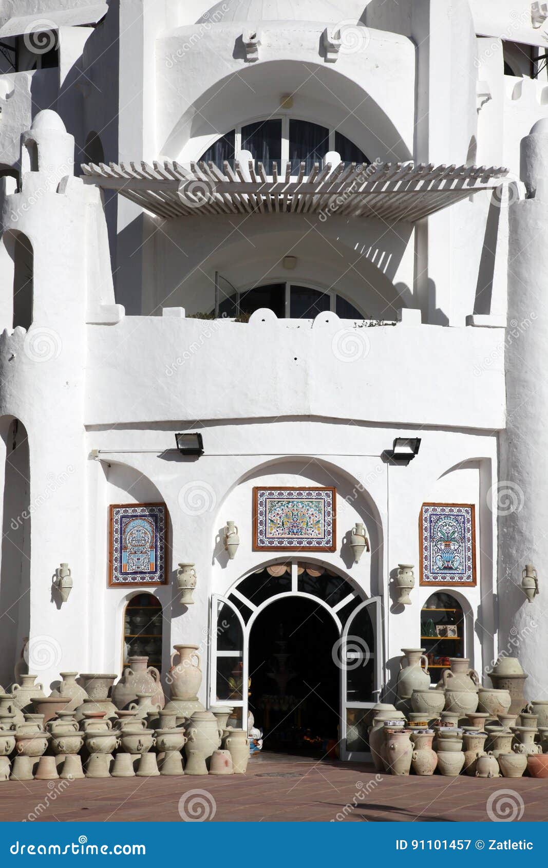 Tunisian Modern Architecture Stock Image - Image of construction ...