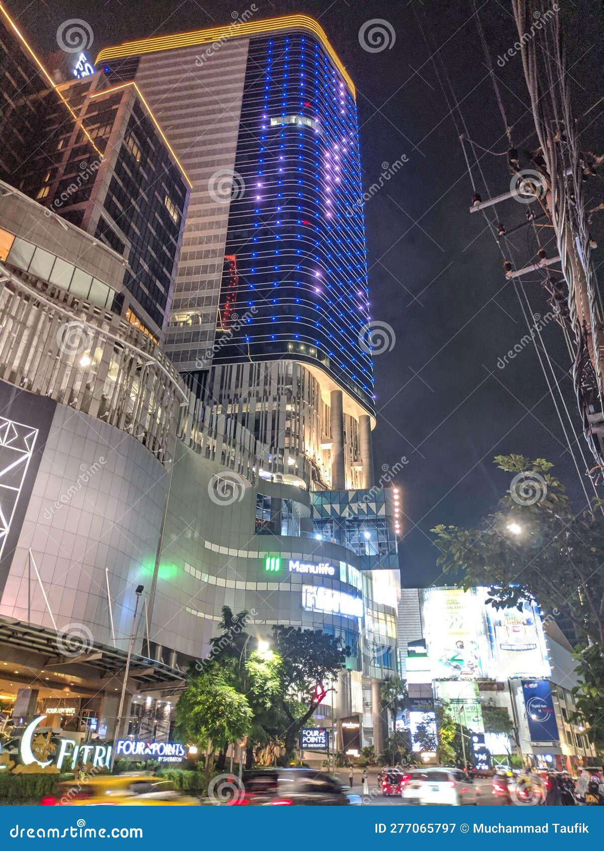 Tunjungan Plaza Surabaya Building at Night Editorial Photography ...