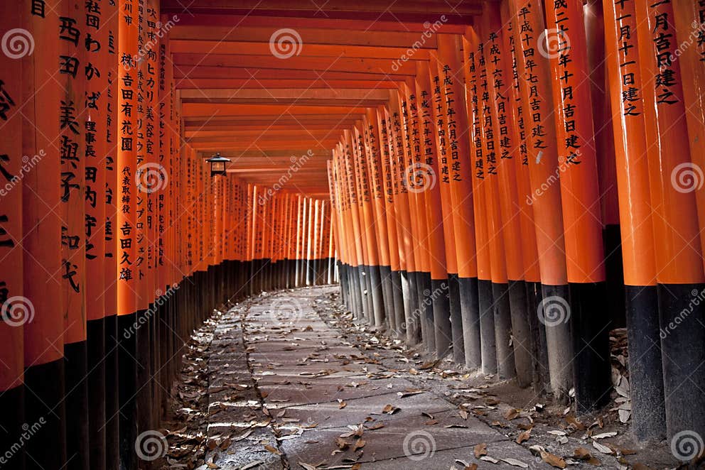 Tunnel of 10000 Torii Gates Stock Photo - Image of inara, 10000: 18179460