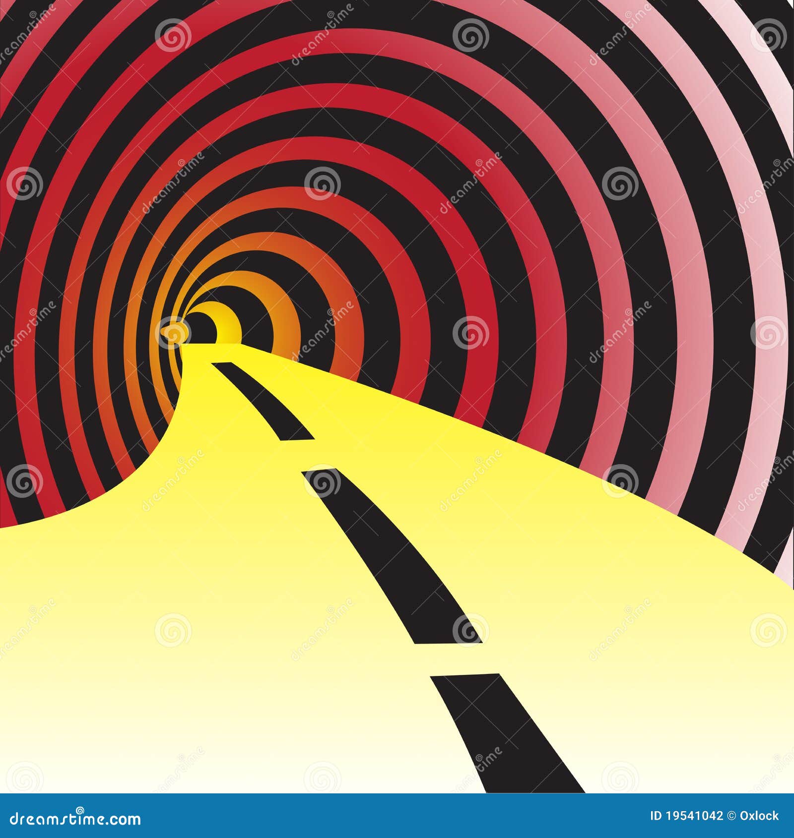 Tunnel illustration de vecteur. Illustration du cercles - 19541042