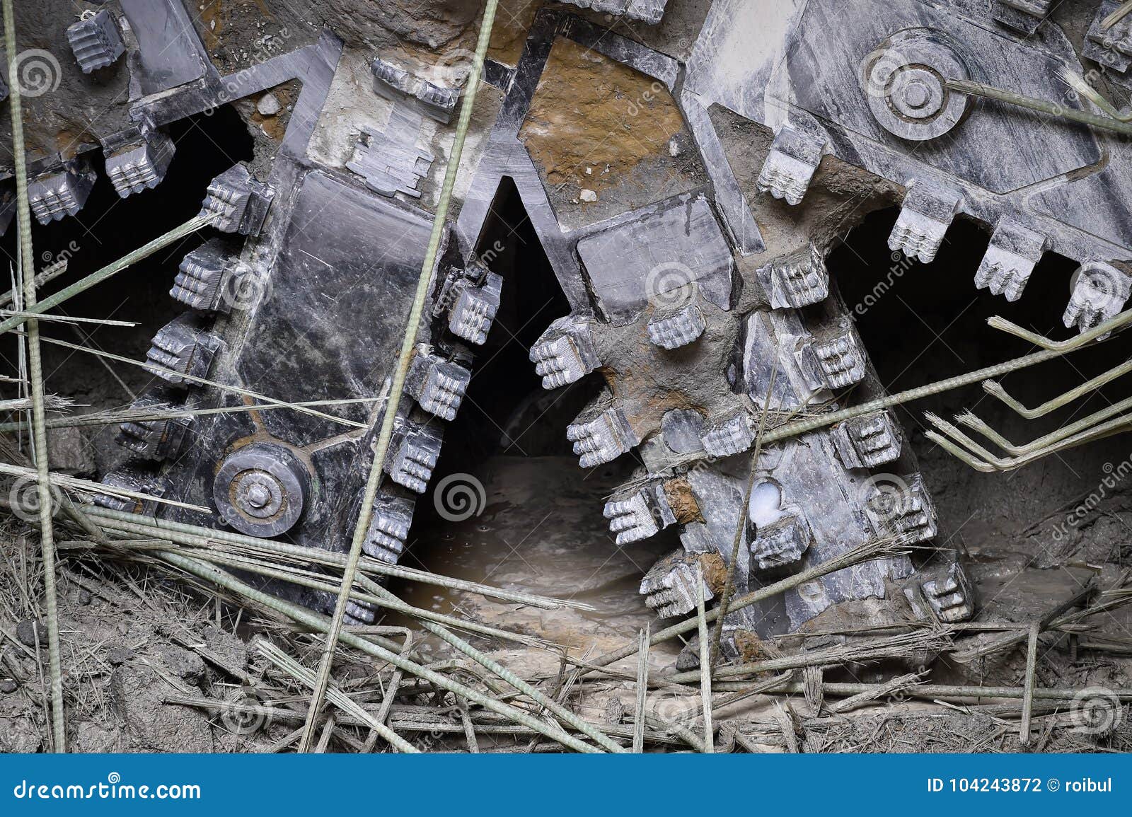 Tunnel Boring Machine in Action Stock Photo - Image of transport ...