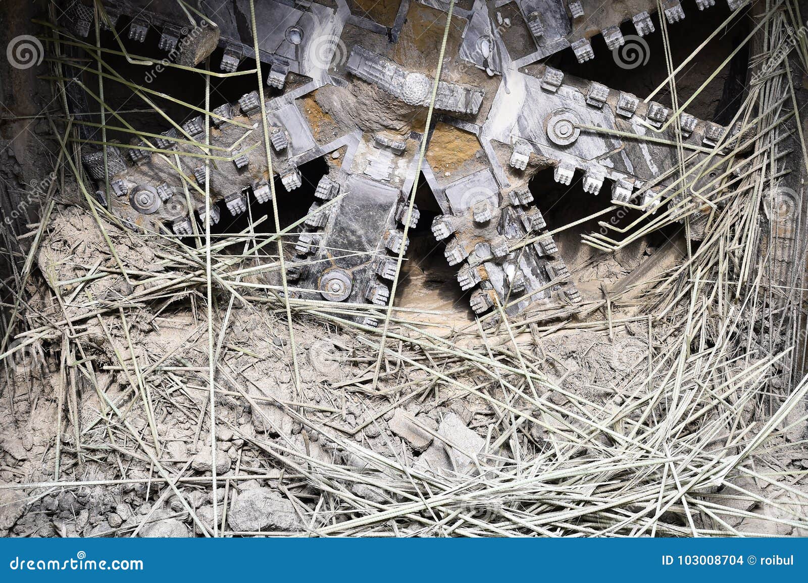 Tunnel Boring Machine in Action Stock Photo - Image of action ...