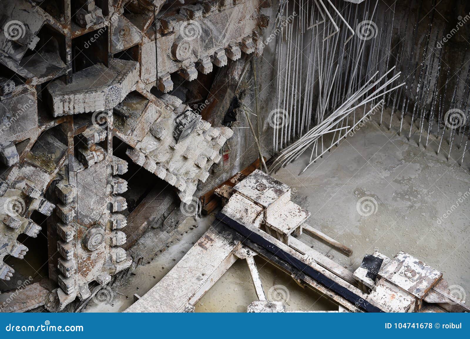 Tunnel Boring Machine in Action Stock Photo - Image of development ...