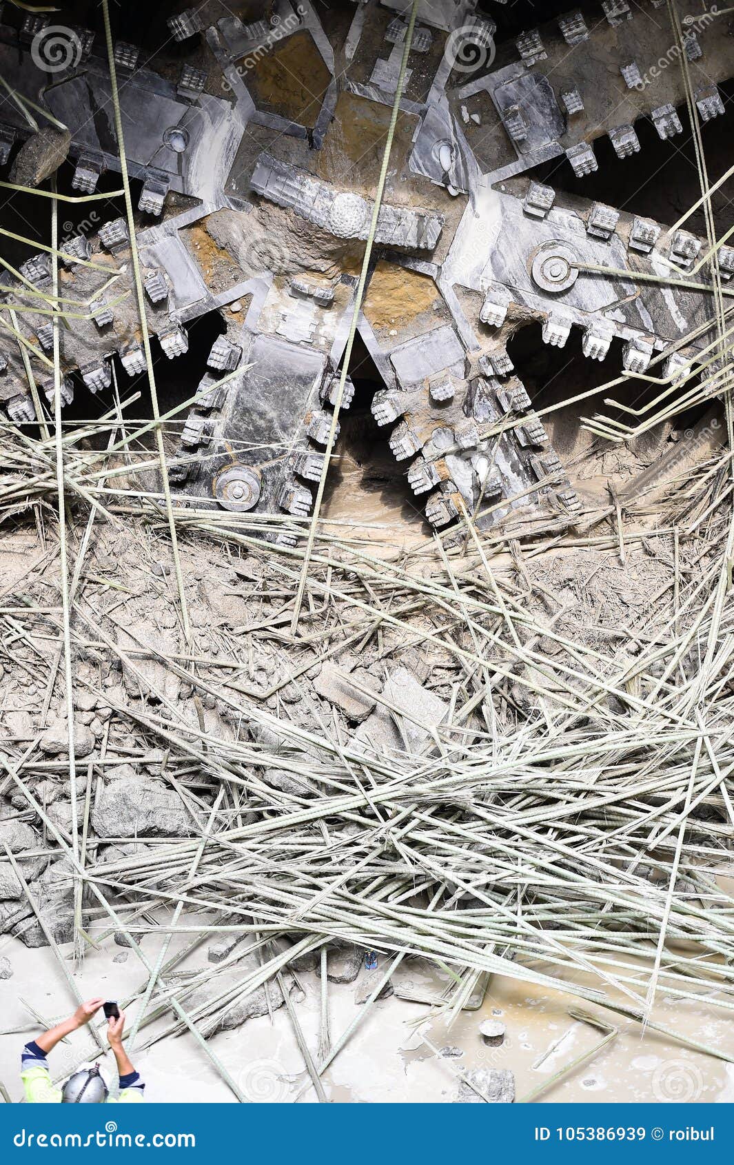 Tunnel Boring Machine in Action Stock Image - Image of boring, geology ...