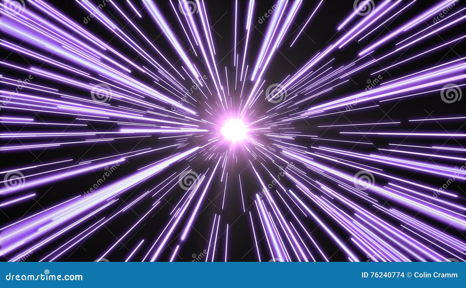 Tunnel of Bright, Purple Light Stock Photo - Image of cosmic, science ...