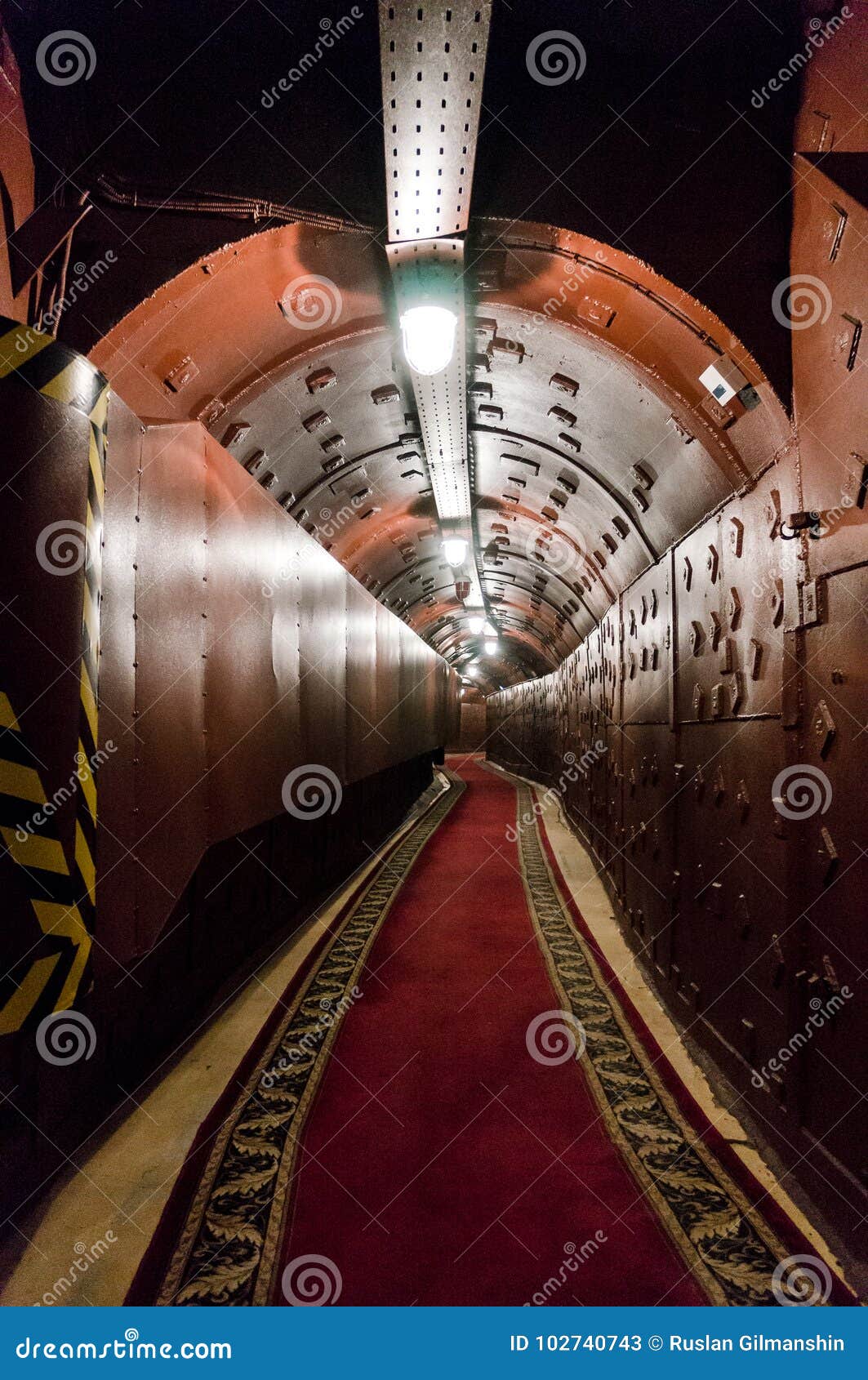Tunnel at Bunker-42, Anti-nuclear Underground Facility Built in 1956 As ...