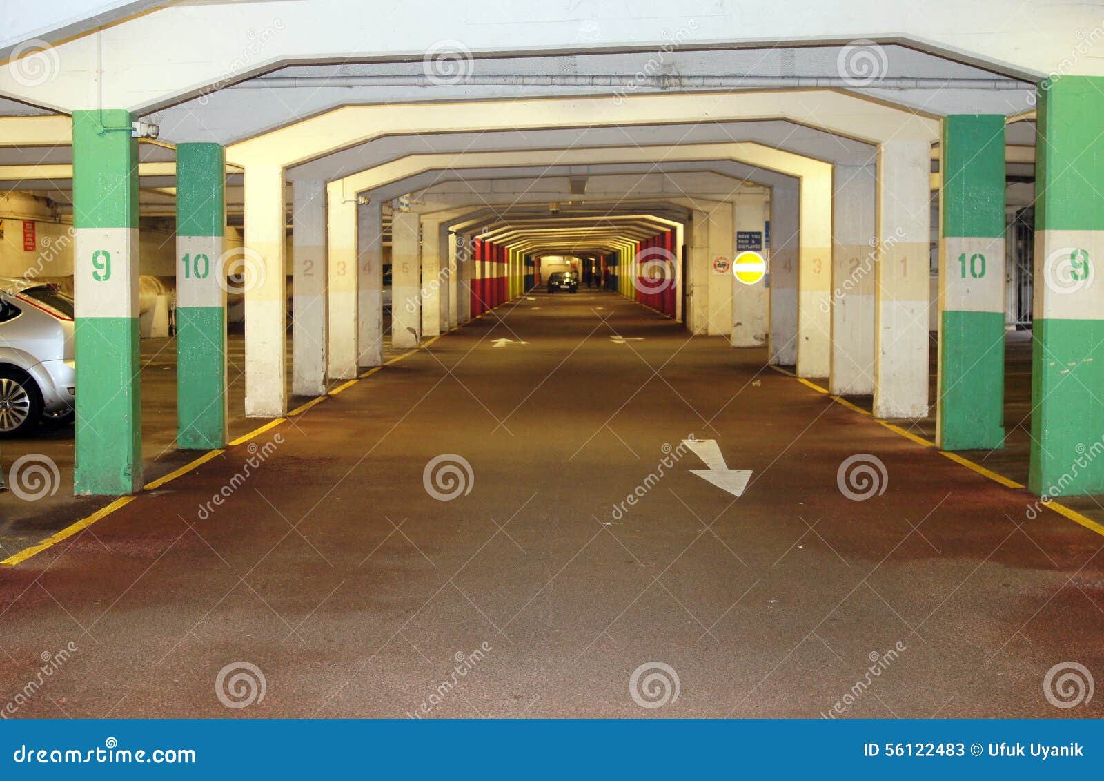 Car Parking Lot With Numbers Stock Image | CartoonDealer.com #73334029