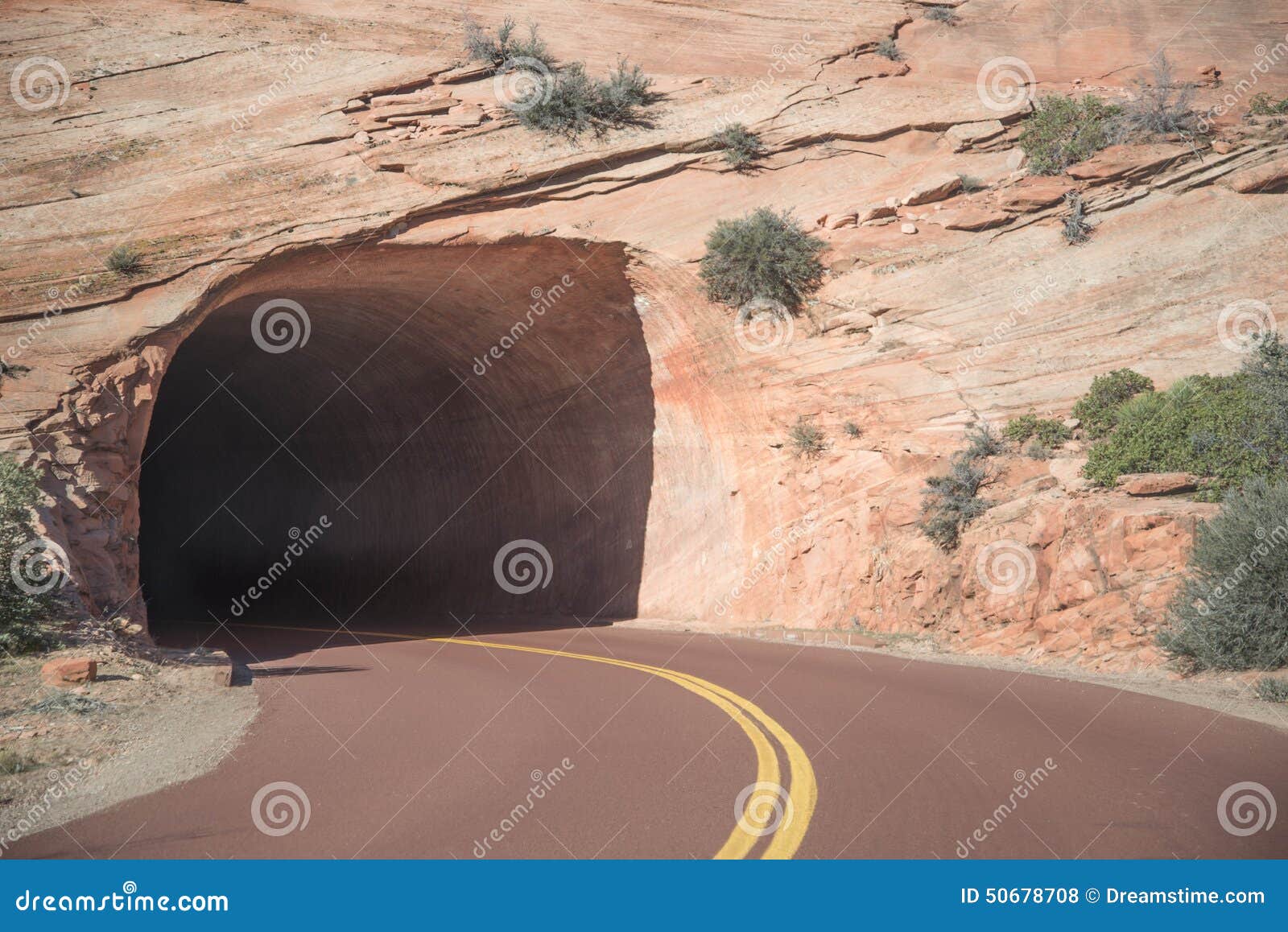 Tunnel stock photo. Image of rock, roadtrip, zion, adventure - 50678708