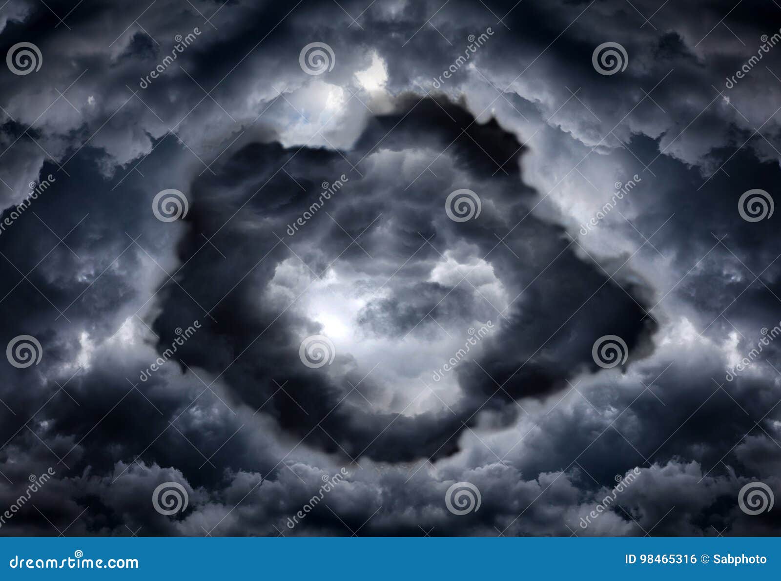 Tunnel in the Clouds stock photo. Image of hole, grand - 98465316