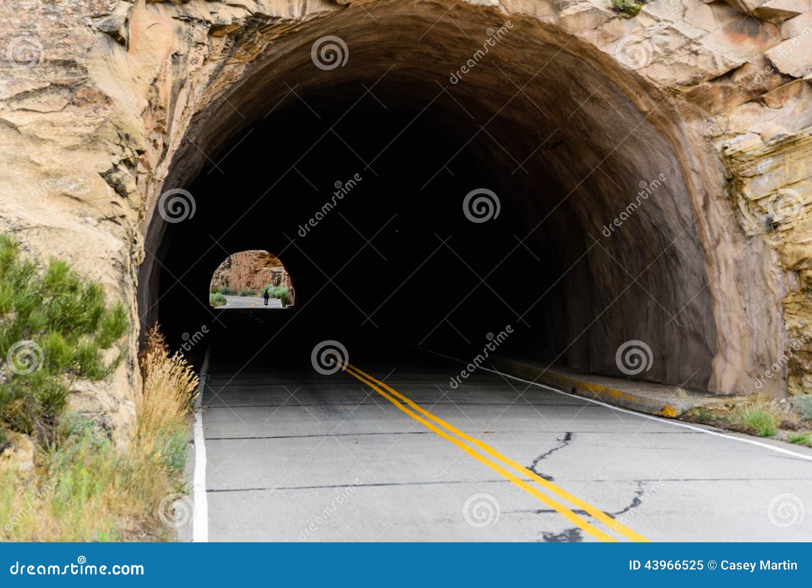 Tunnel at Colorado National Monument Stock Image - Image of colorado ...