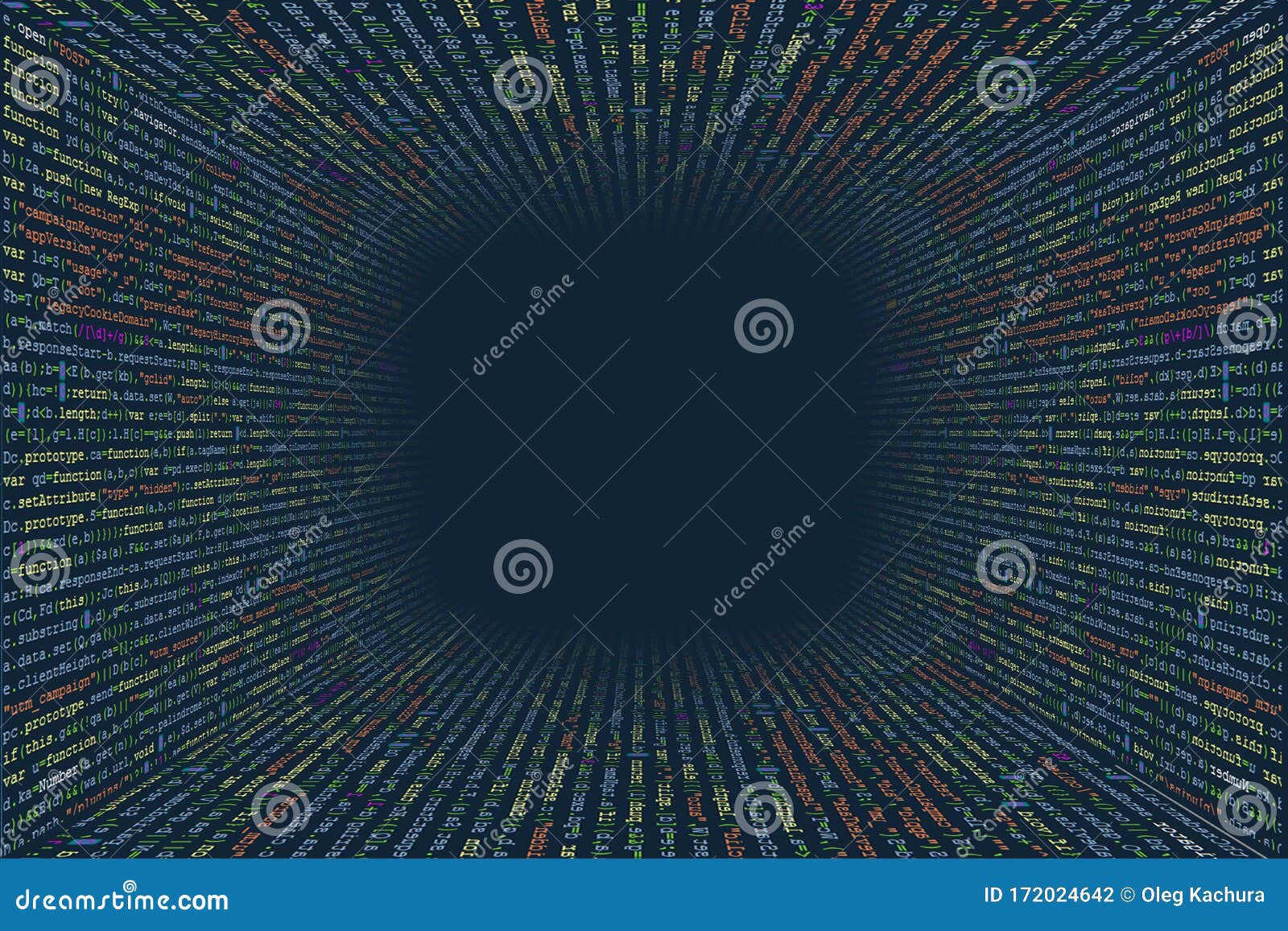 Tunnel From Computer Program Code Programmer Lines Of Code Java Script Css And Html Hacking