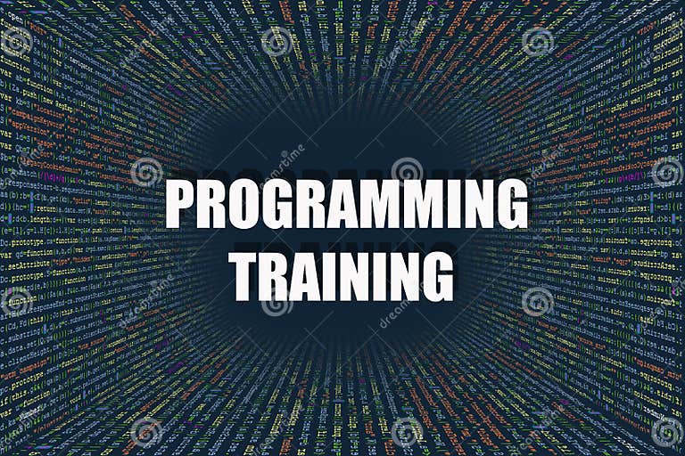 Tunnel from Computer Program Code. Programmer Lines of Code, Java ...