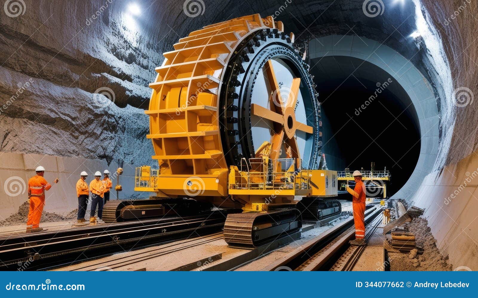 Tunnel Construction Using a Massive Tunnel Boring Machine in an ...