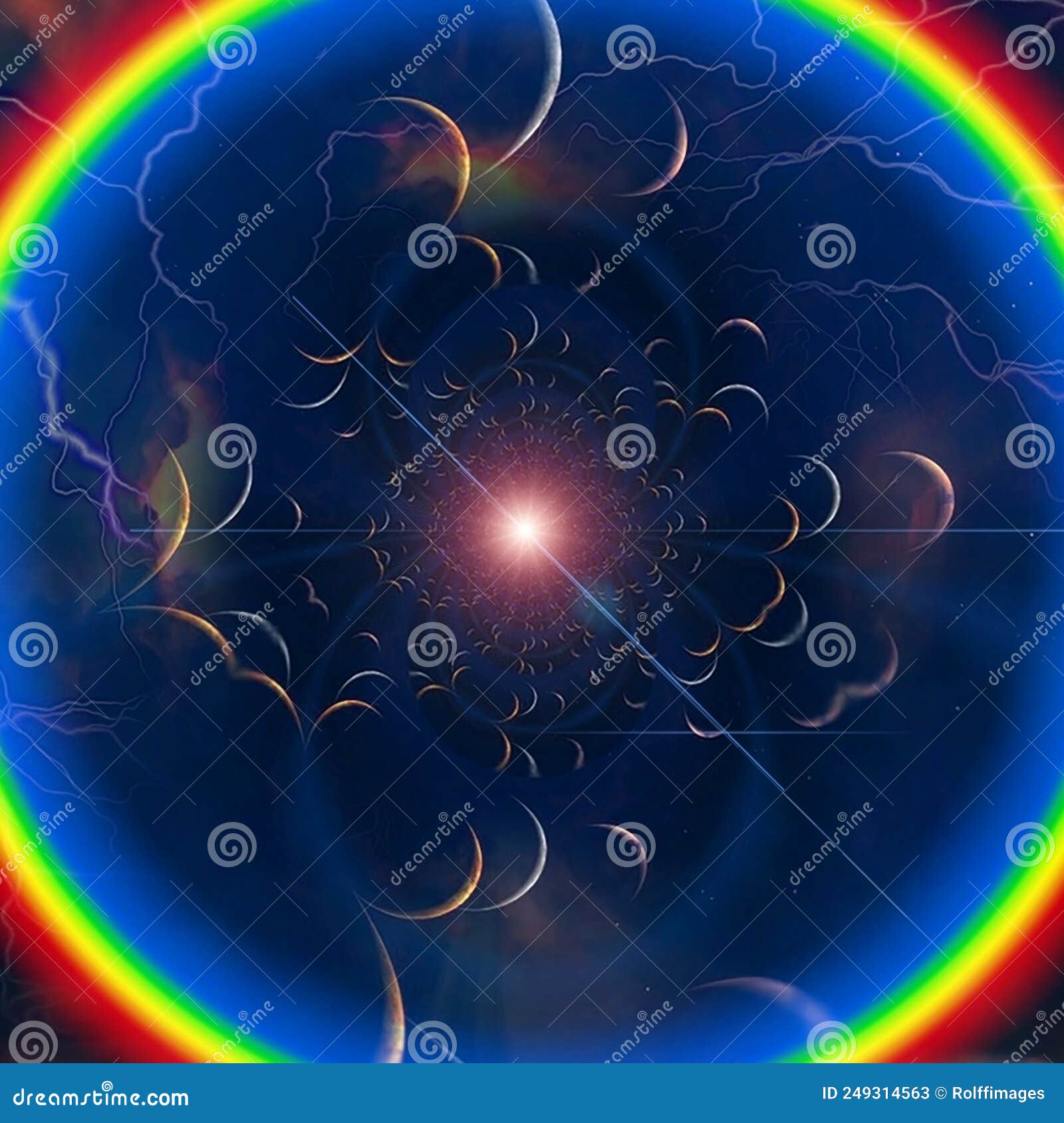 Tunnel of eternity stock illustration. Illustration of psychedelic ...