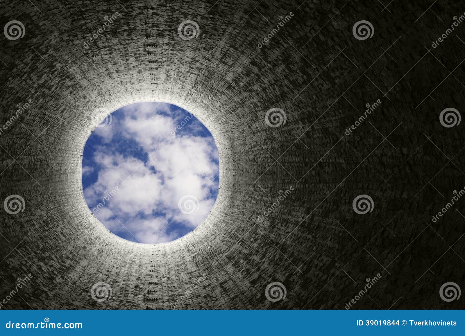 Tunnel explosion stock photo. Image of sewer, inside - 39019844