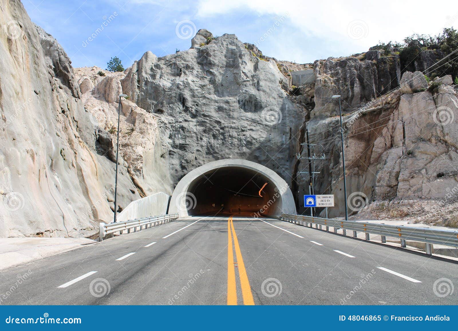 Tunnel in front stock image. Image of bend, industry - 48046865