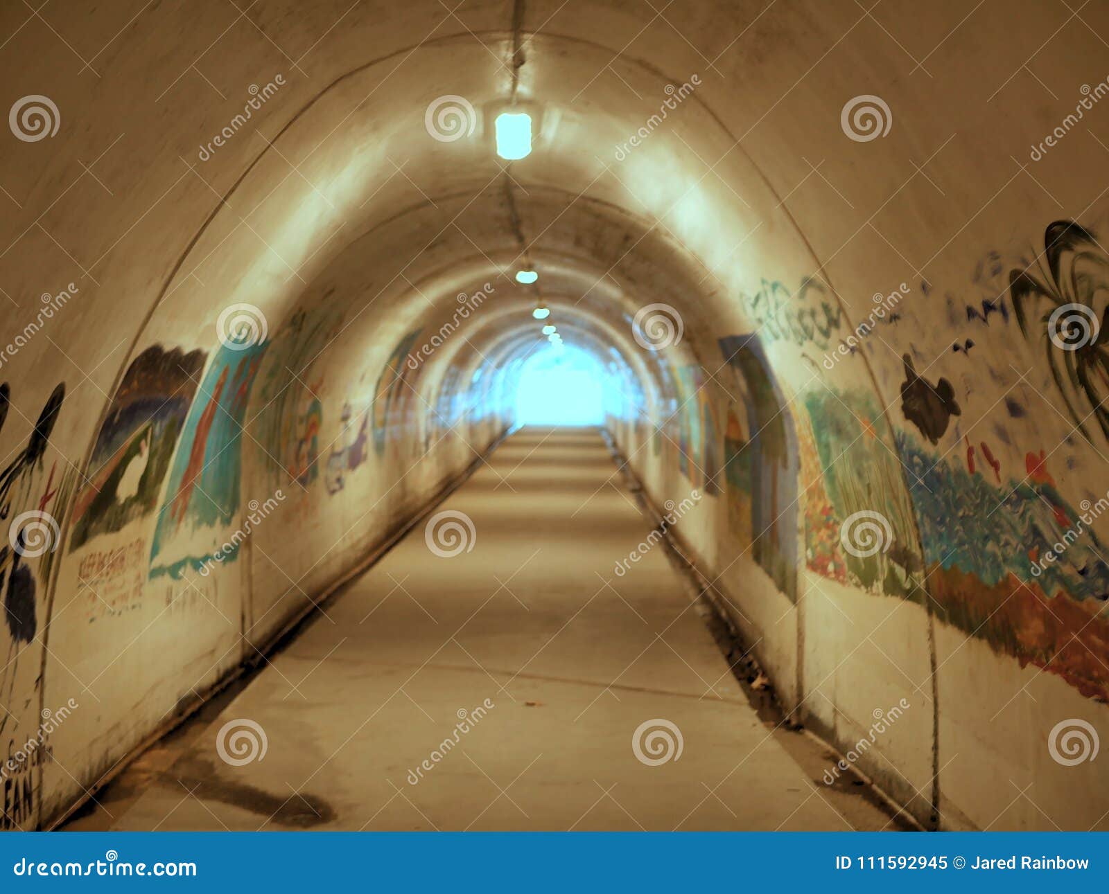 Tunnel Going Under California Freeway, Leading To the Beach and Ocean ...