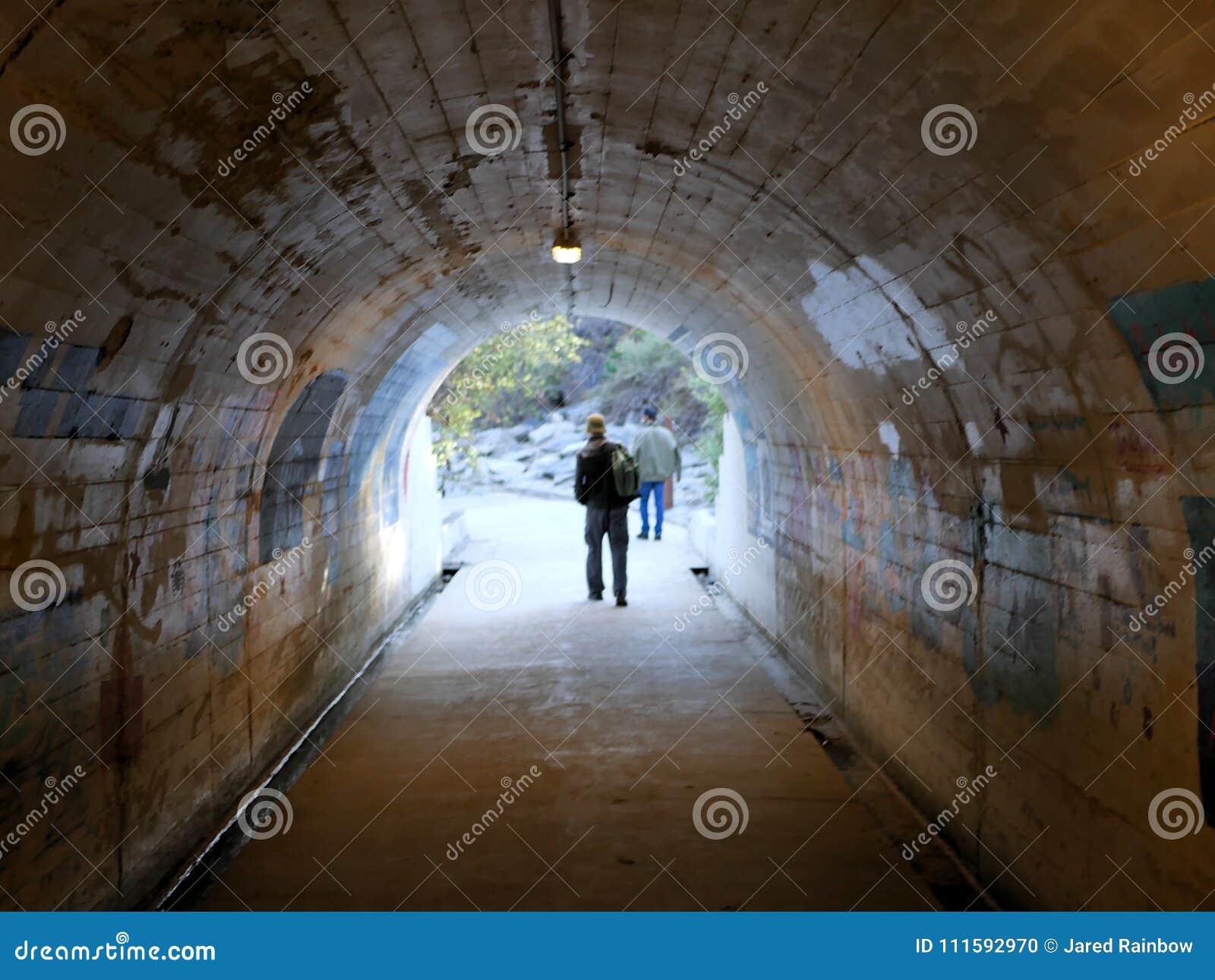 Tunnel Going Under California Freeway, Leading To the Beach and Ocean ...
