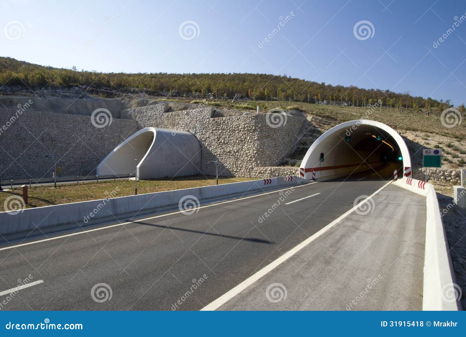 Tunnel stock photo. Image of horizon, driving, summer - 31915418