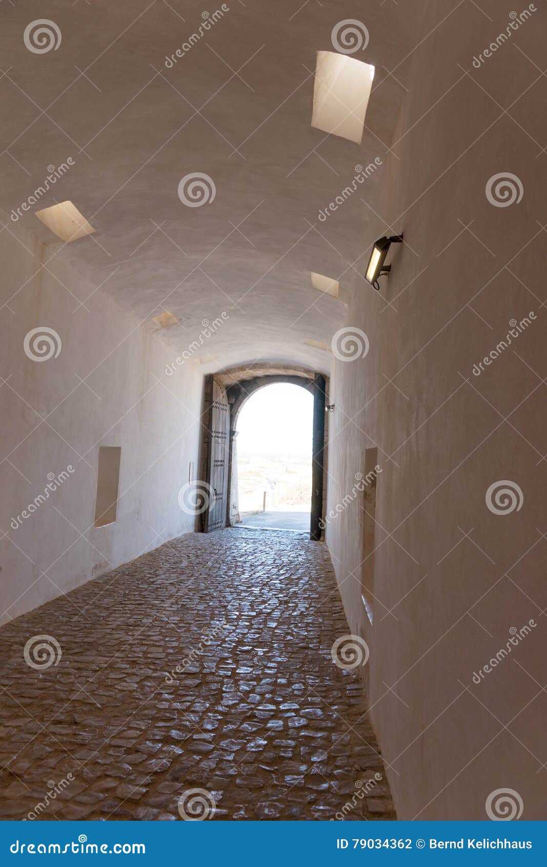 An Tunnel in an House with Light at the End Stock Photo - Image of ...