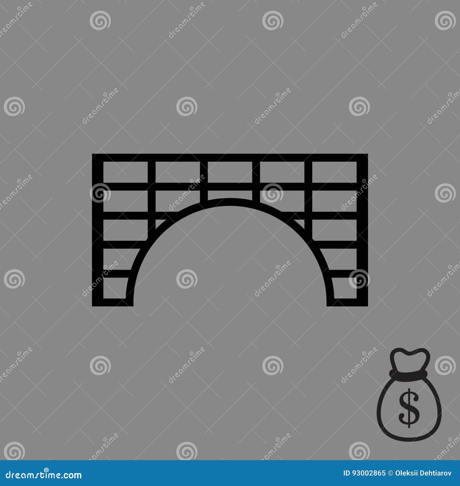 Tunnel Icon Stock Vector Illustration Flat Design Stock Vector ...