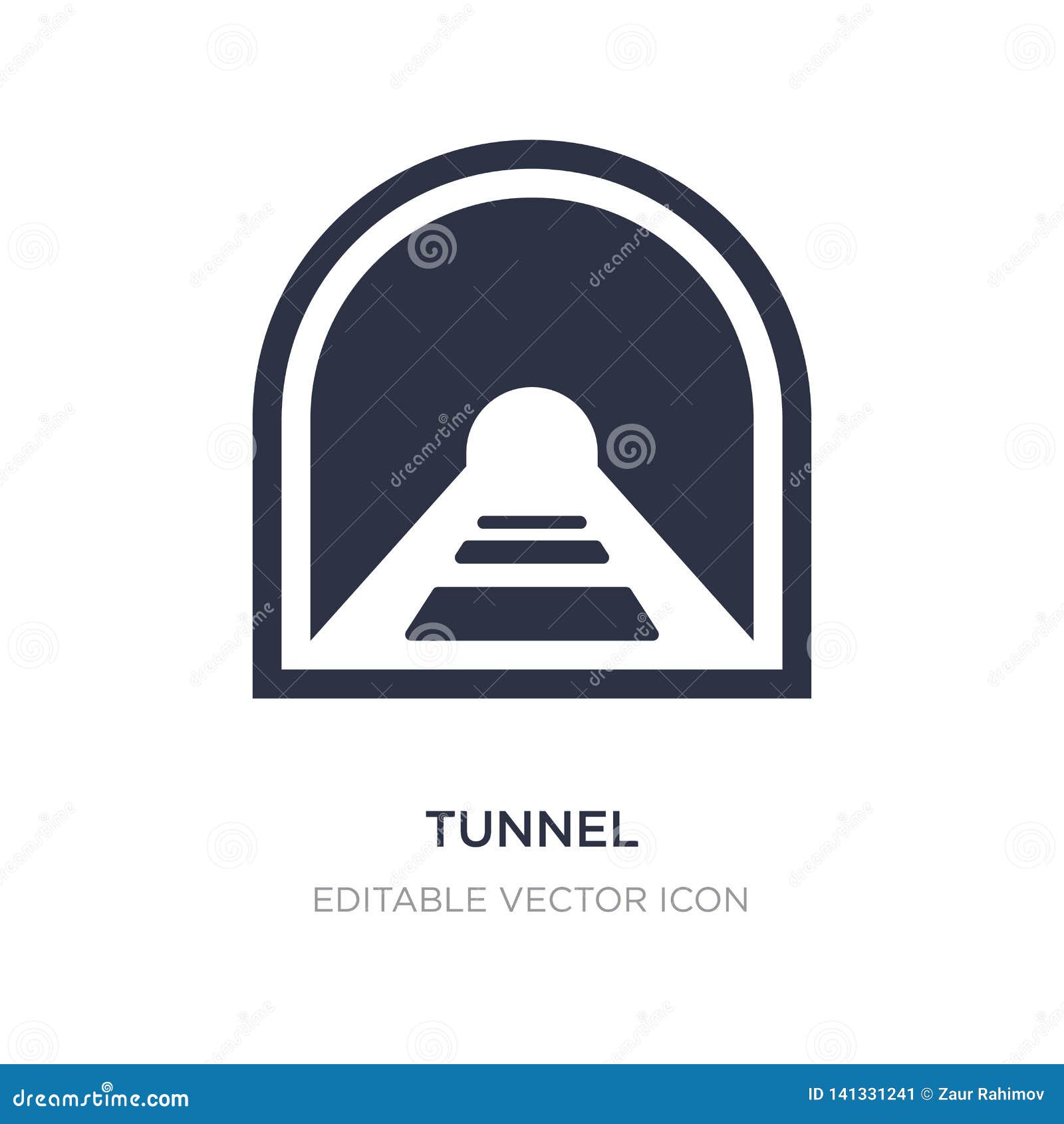 Tunnel Icon on White Background. Simple Element Illustration from Signs ... Tunnel Icon on White Background. Simple Element Illustration from Signs ...