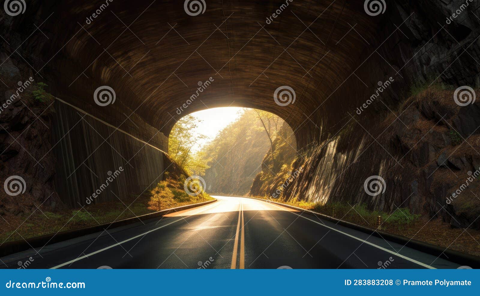 Tunnel, Infrastructure Tunnel Road Modern. Generate Ai Stock ...