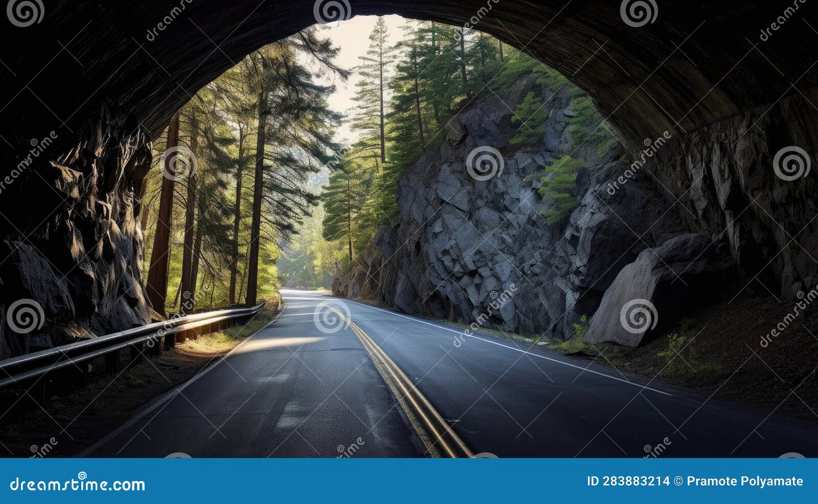 Tunnel, Infrastructure Tunnel Road Modern. Generate Ai Stock ...