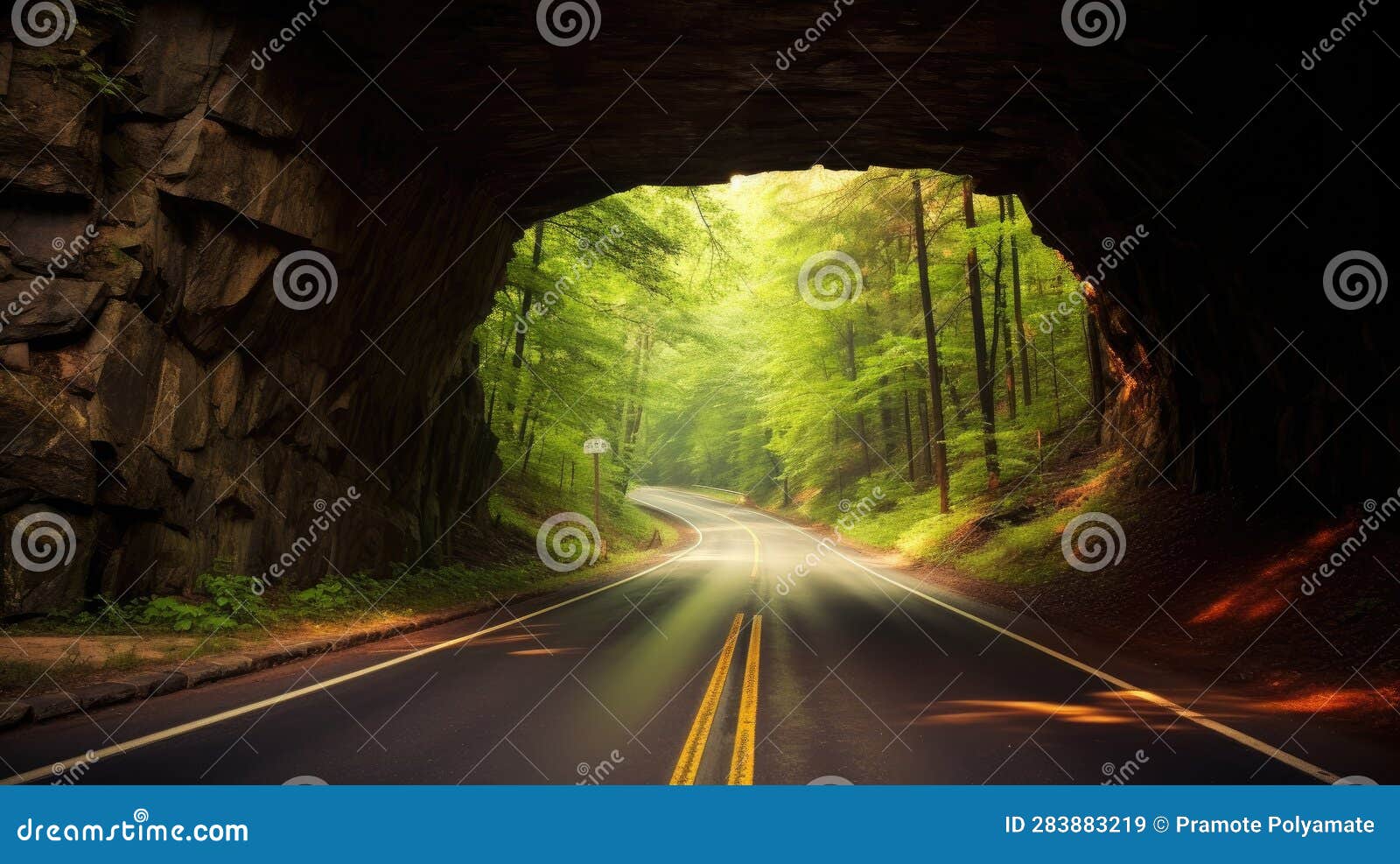 Tunnel, Infrastructure Tunnel Road Modern. Generate Ai Stock ...