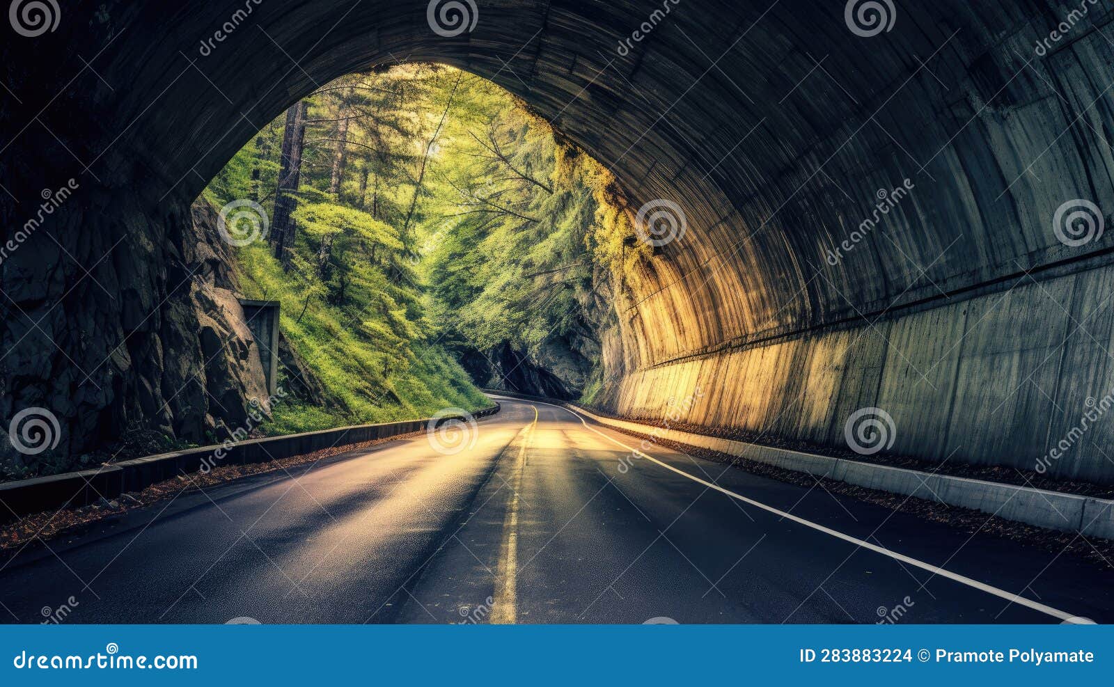 Tunnel, Infrastructure Tunnel Road Modern. Generate Ai Stock ...