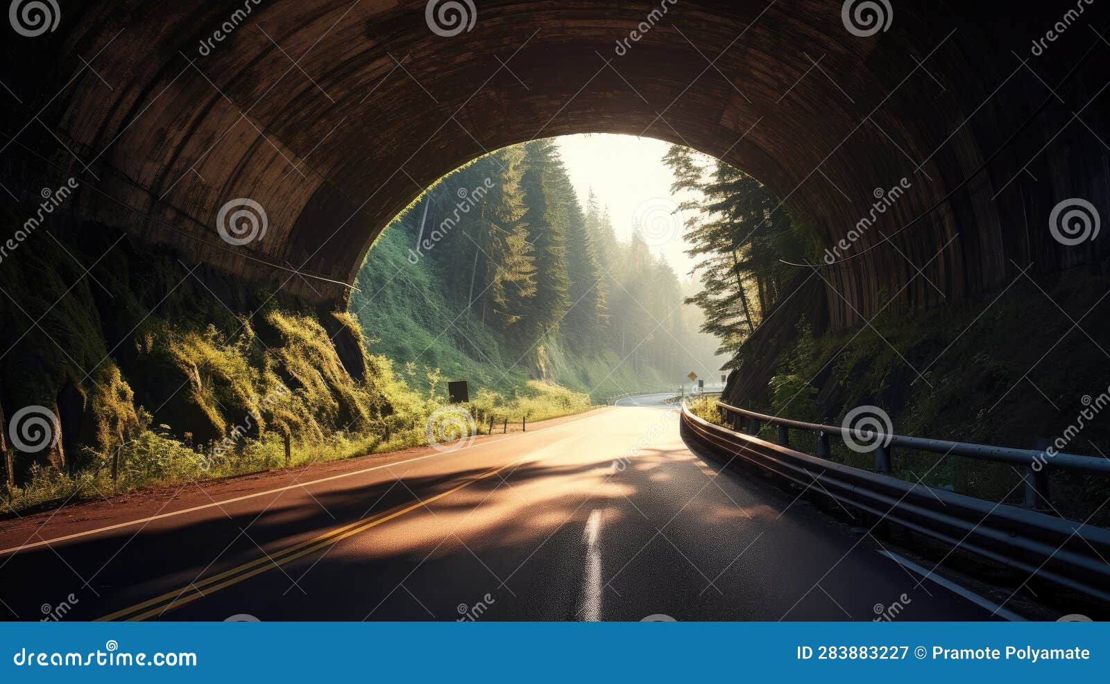 Tunnel, Infrastructure Tunnel Road Modern. Generate Ai Stock ...